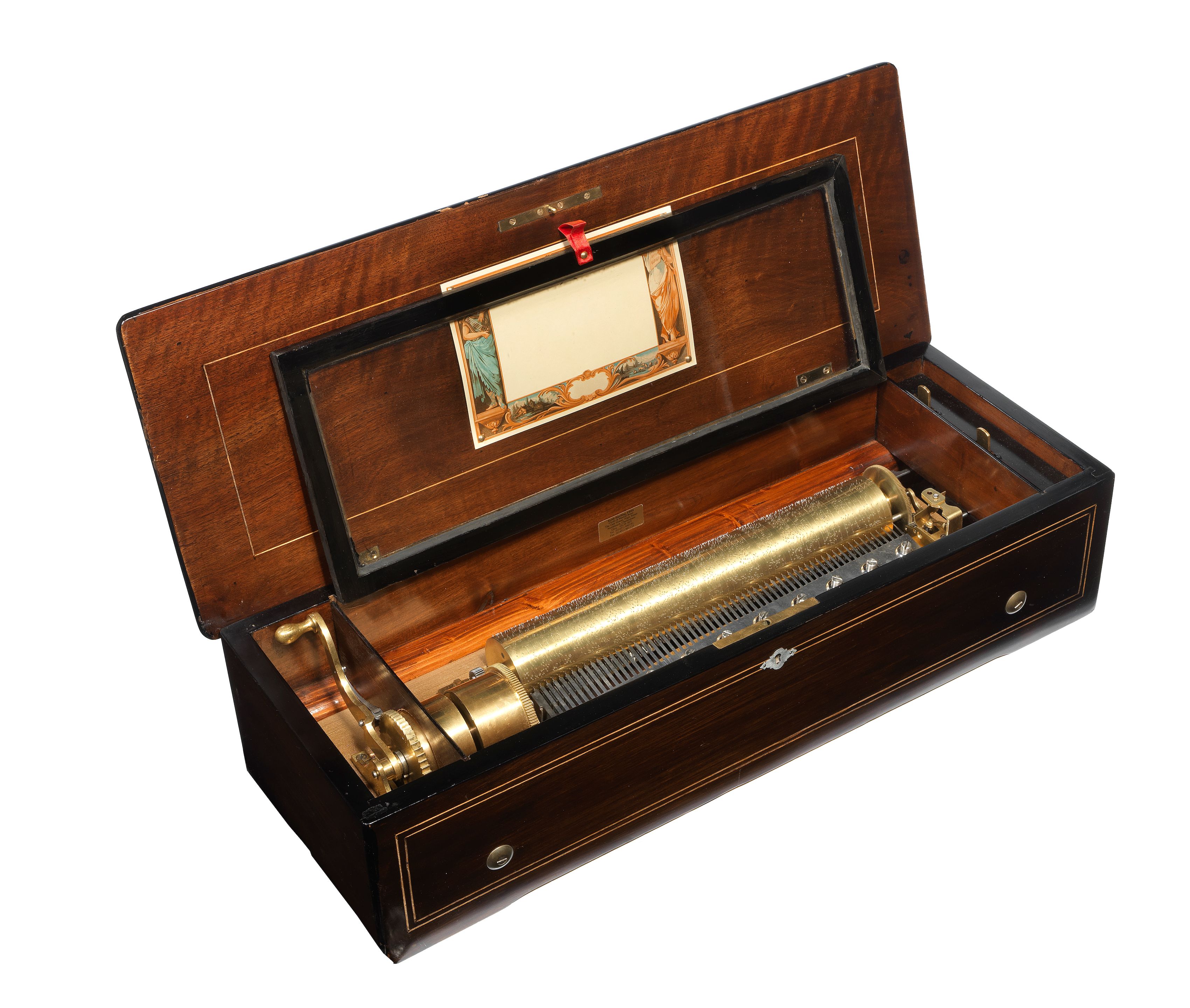 Bonhams : A cylinder musical box, Swiss, late 19th century,