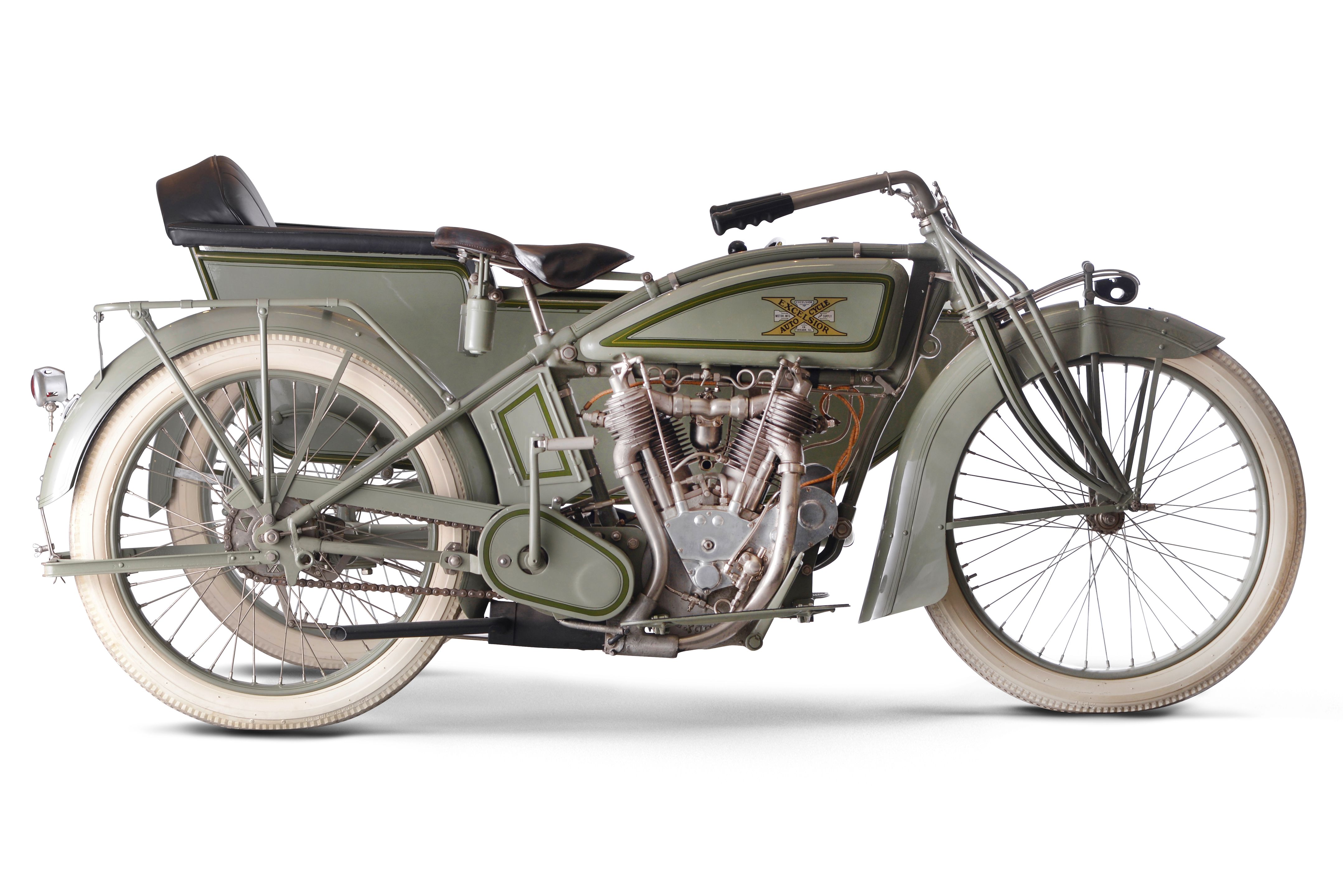 1909 Excelsior Motorcycle No Survivors: 1909 Torpedo V4 Motorcycle