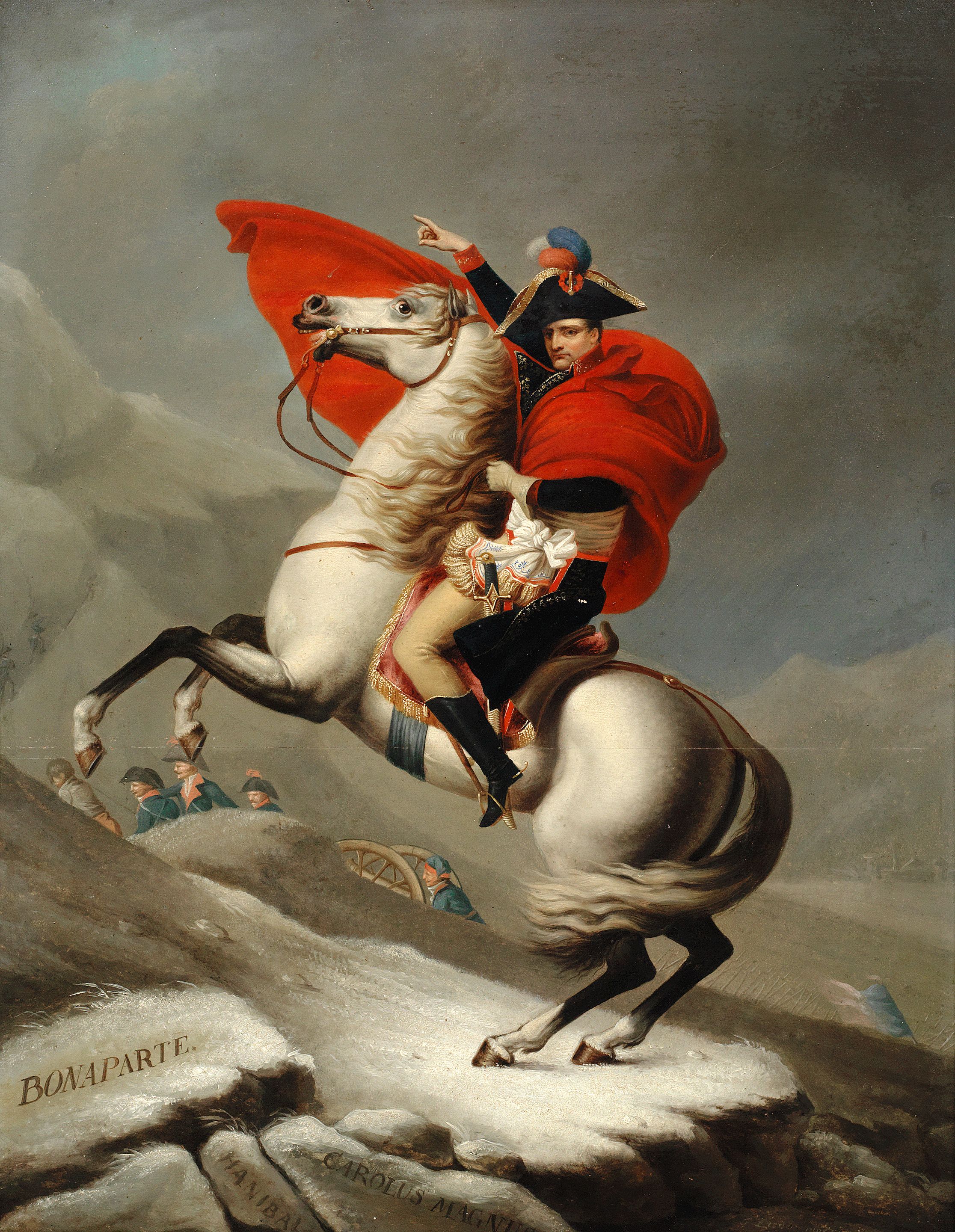 Napoleon Crossing The Alps High Resolution