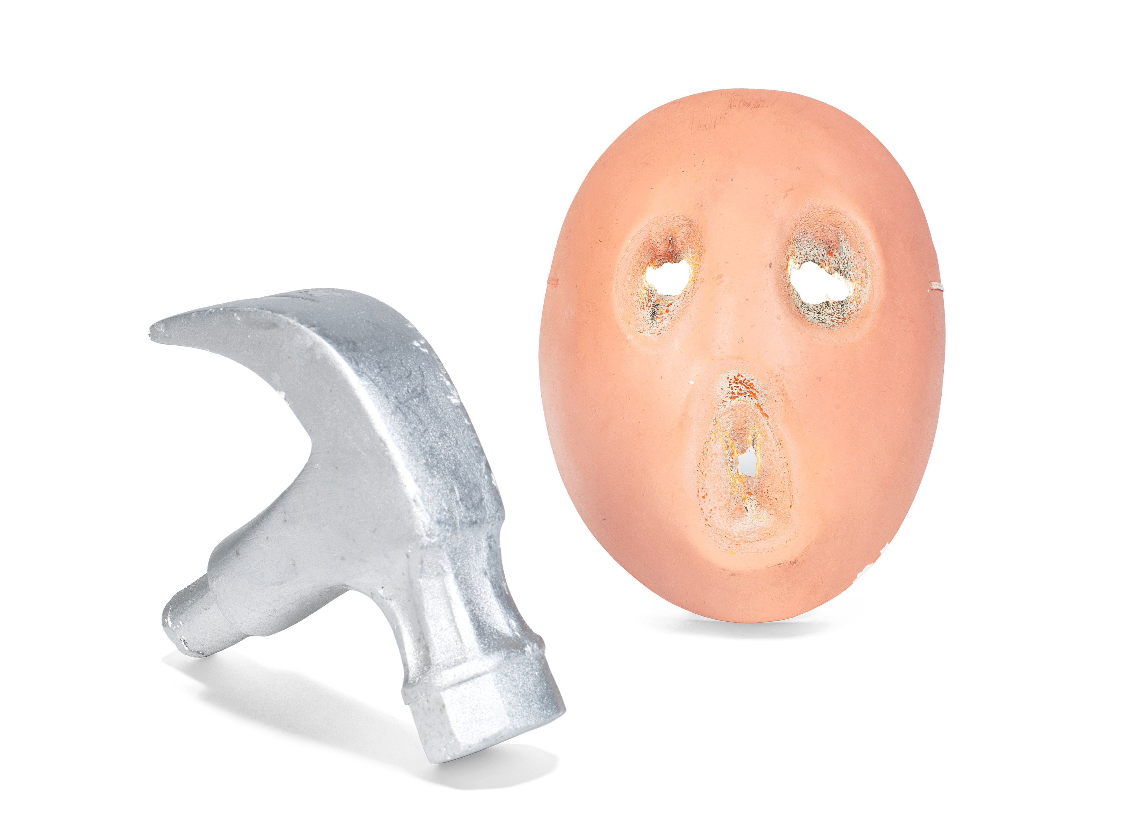 Bonhams : Pink Floyd A mask and hammer head used in the film 'The Wall ...