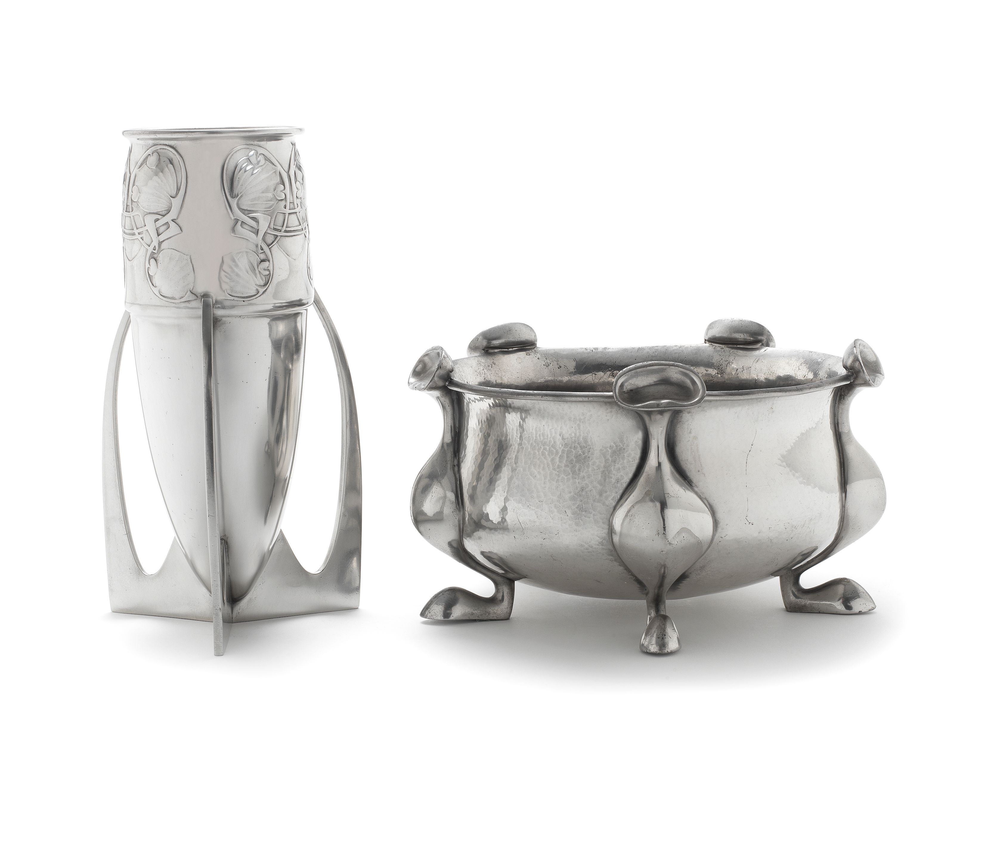 Bonhams : a liberty & co tudric pewter bullet-shape vase designed by ...