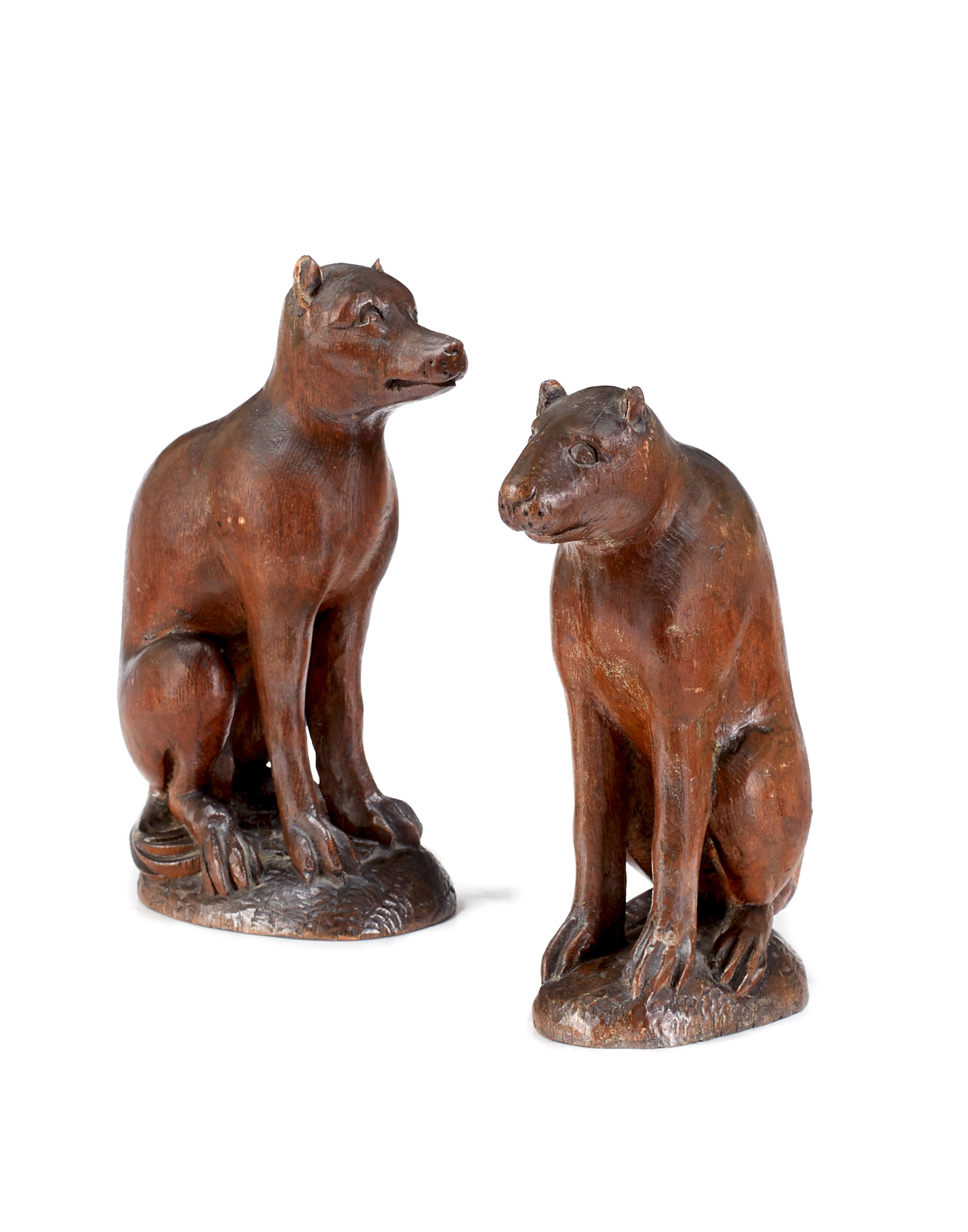 Bonhams : An interesting pair of carved oak finials, probably English ...