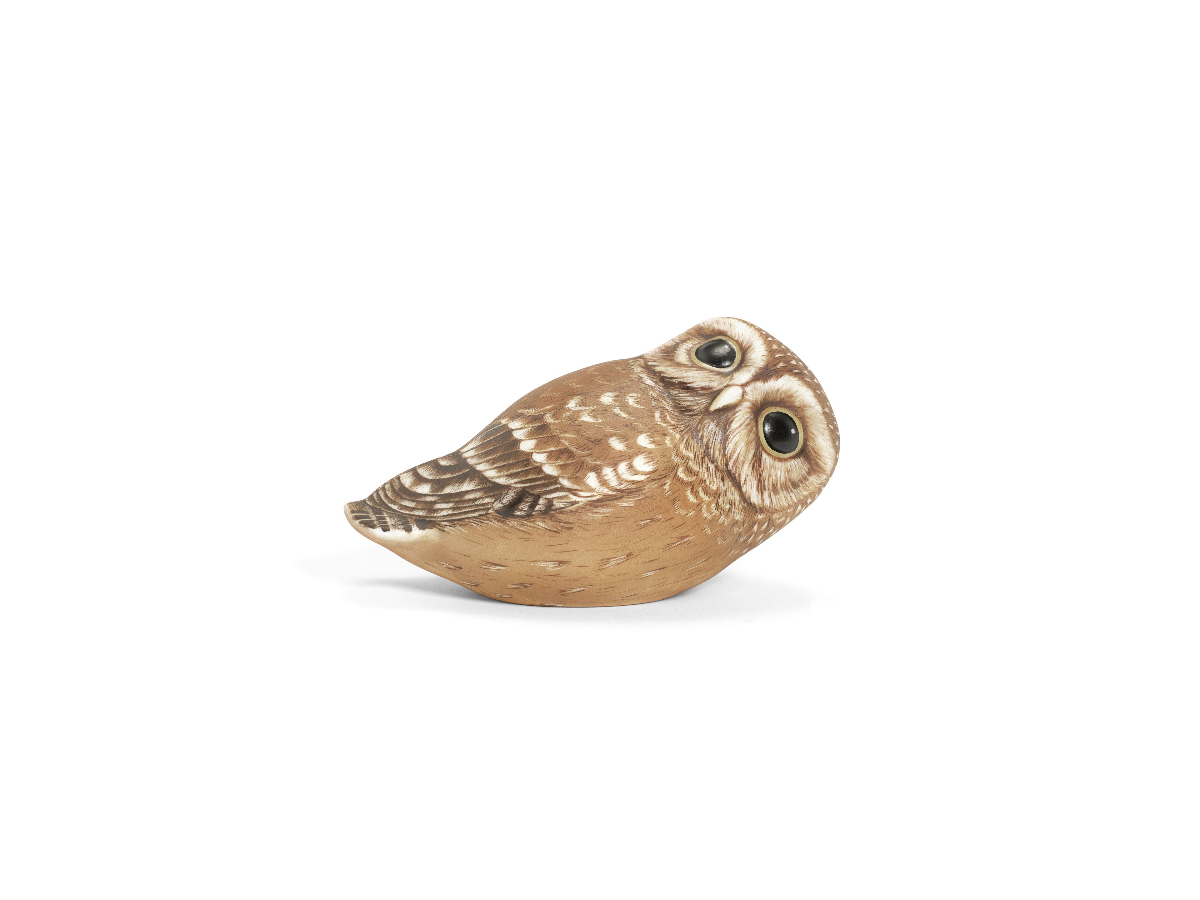 Bonhams : a prototype owl paperweight by robert jefferson for doulton ...