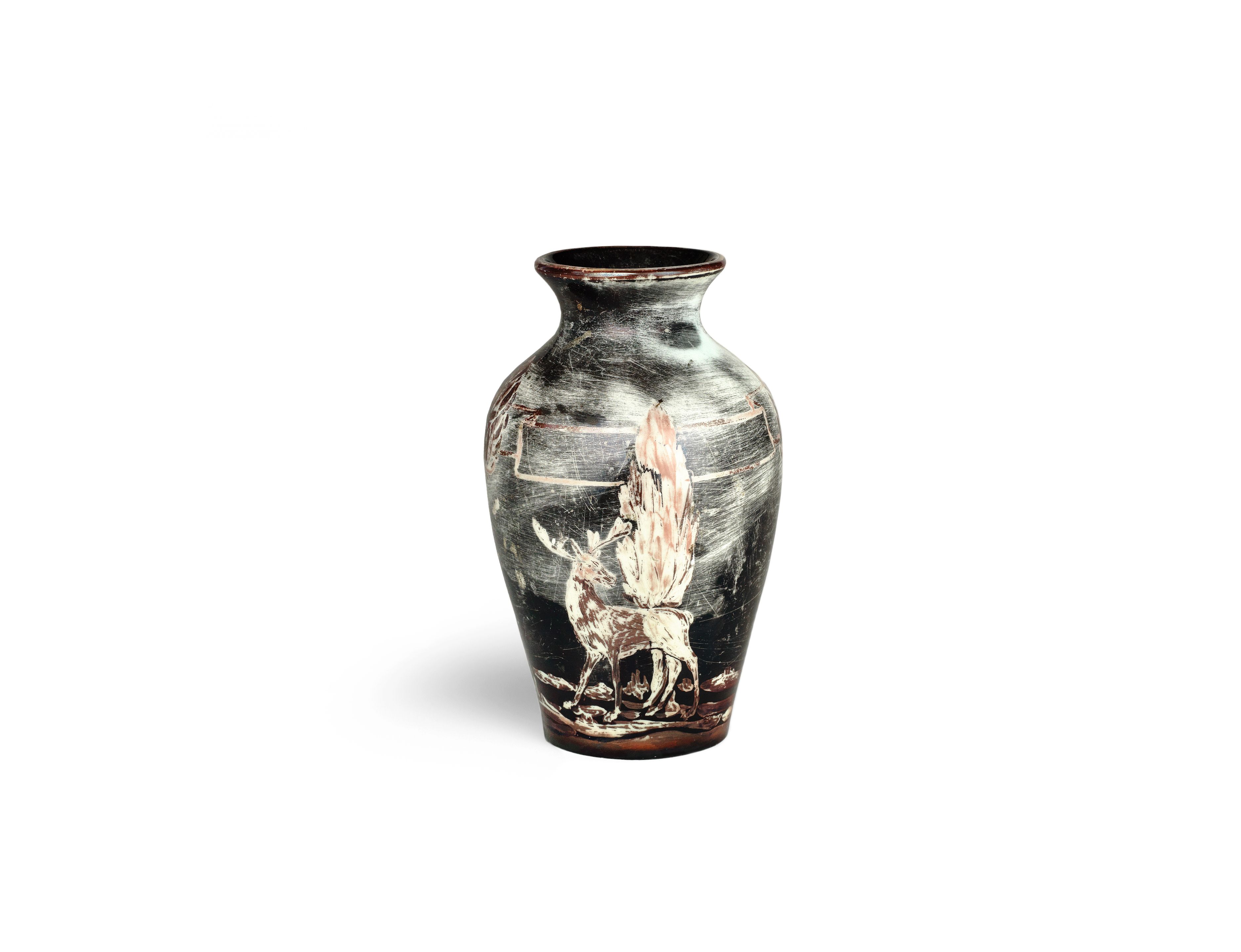 Bonhams : A RARE EXPERIMENTAL FLAMBE VASE BY BERNARD MOORE MODEL NUMBER ...