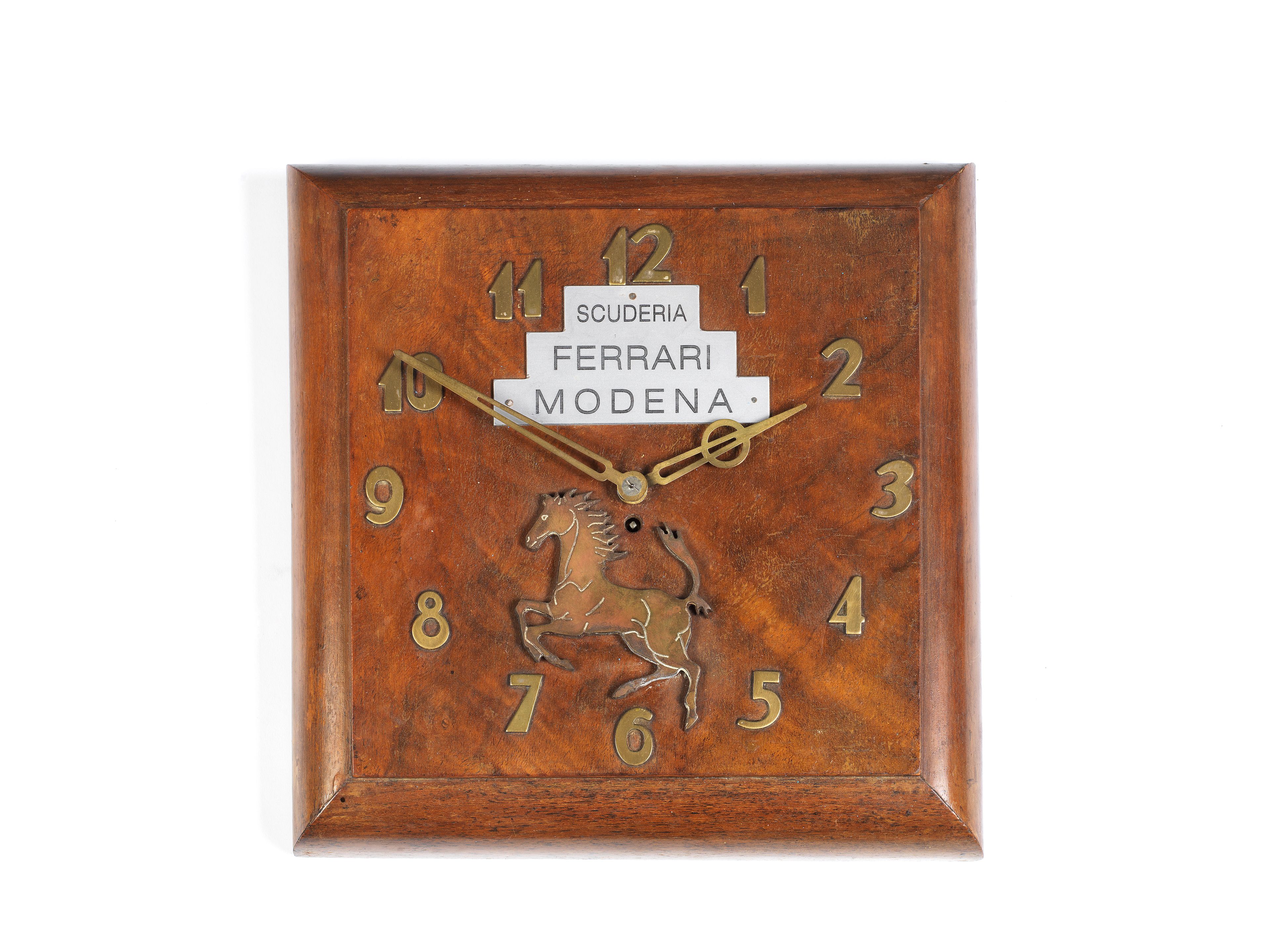 Bonhams Cars : The wall clock from Enzo Ferrari's office, Modena, late ...