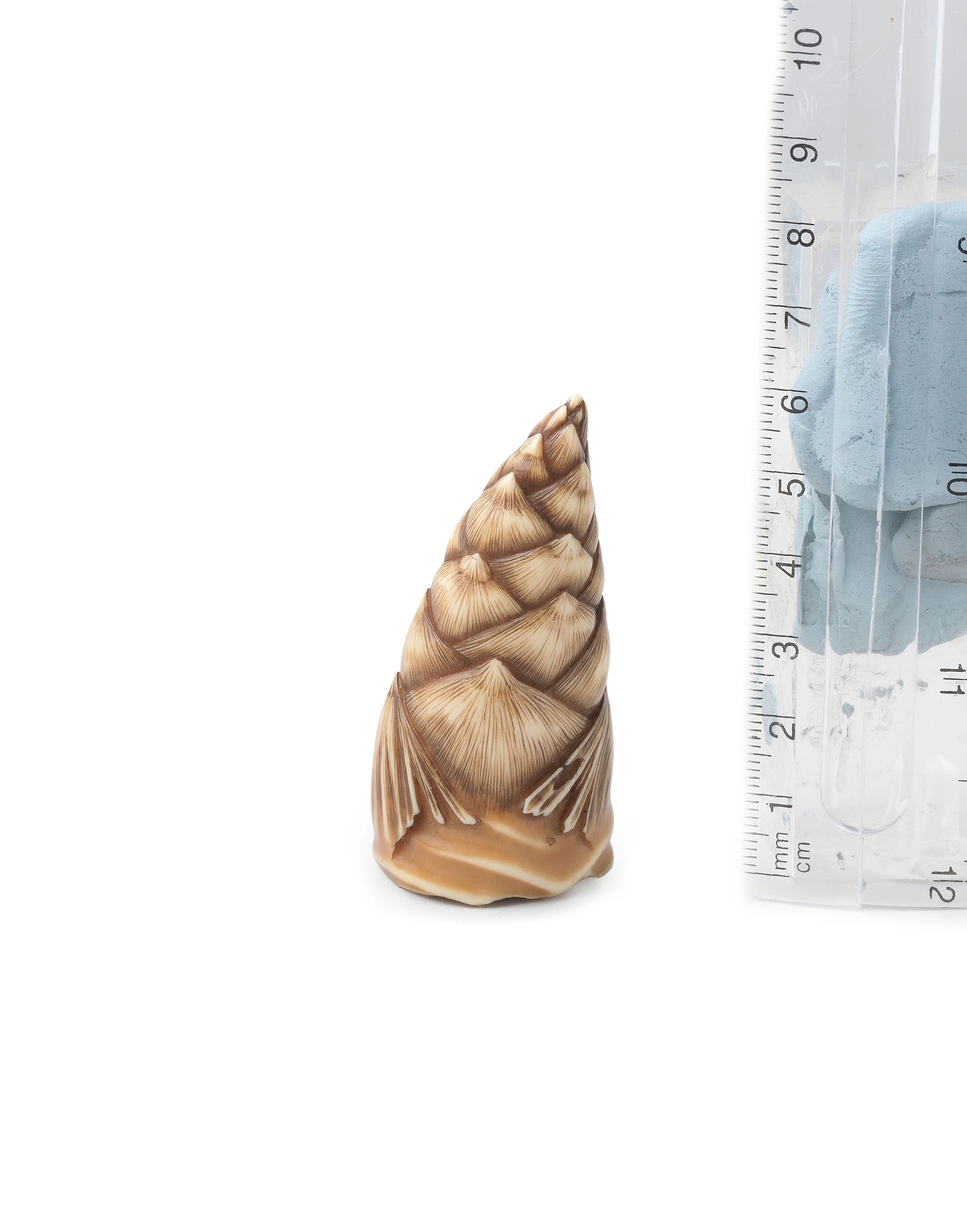 Bonhams : An ivory netsuke of a bamboo shoot By Ueda Kohosai (died c ...
