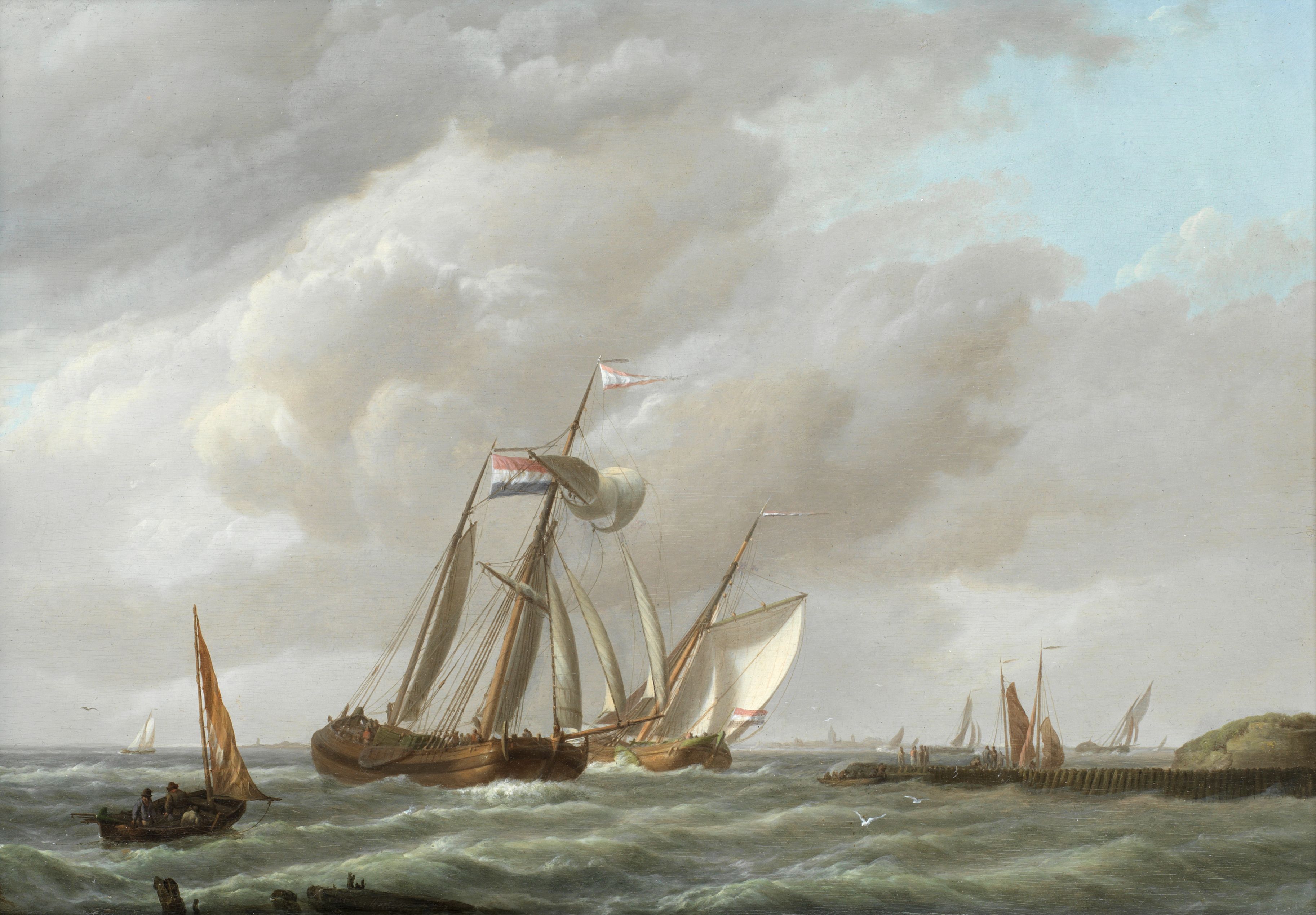 Bonhams : Johannes Hermanus Koekkoek (Dutch, 1778-1851) Dutch shipping ...