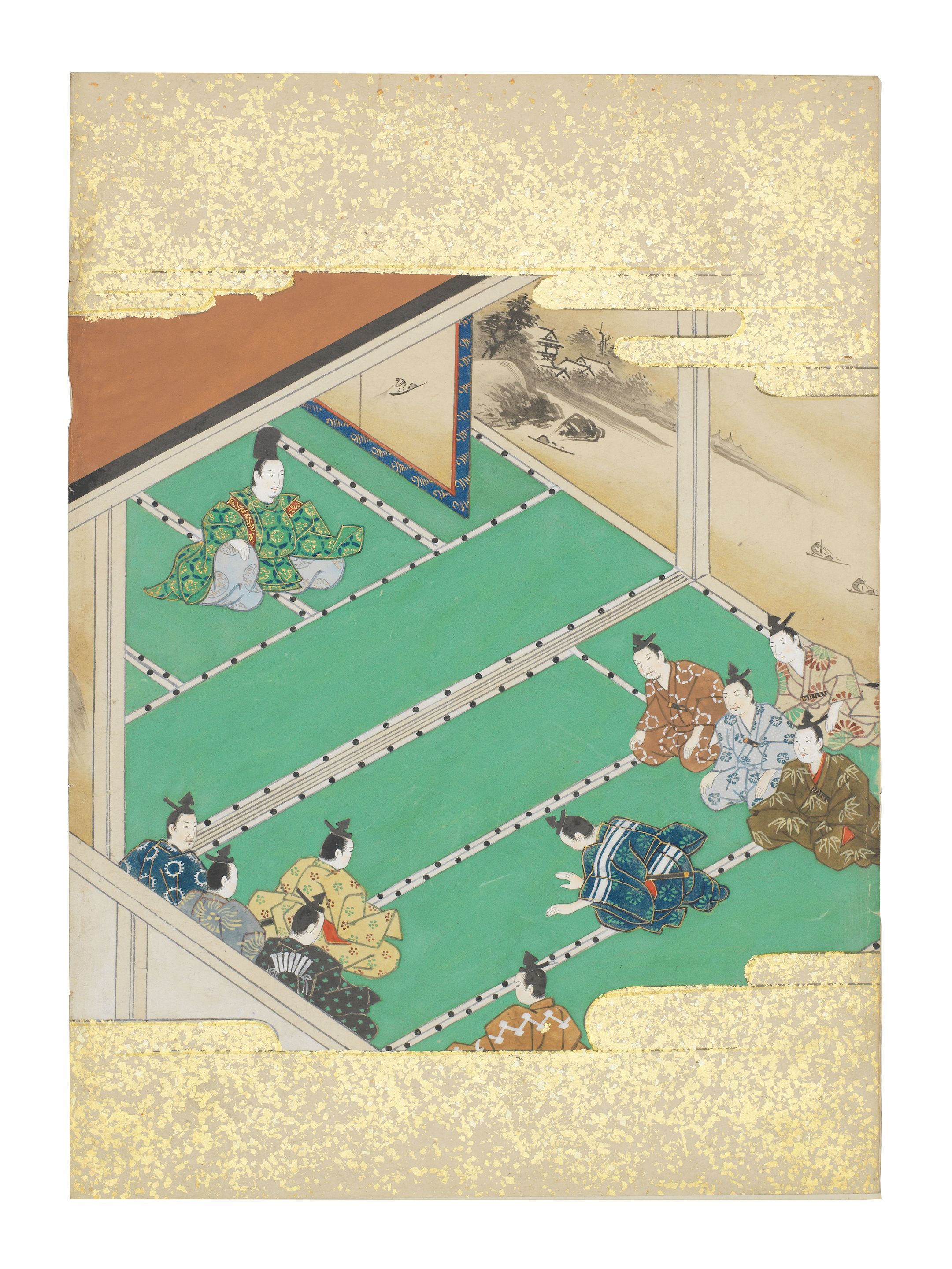 Bonhams : Artist Unknown, Nara-Ehon style Section from a Set of ...