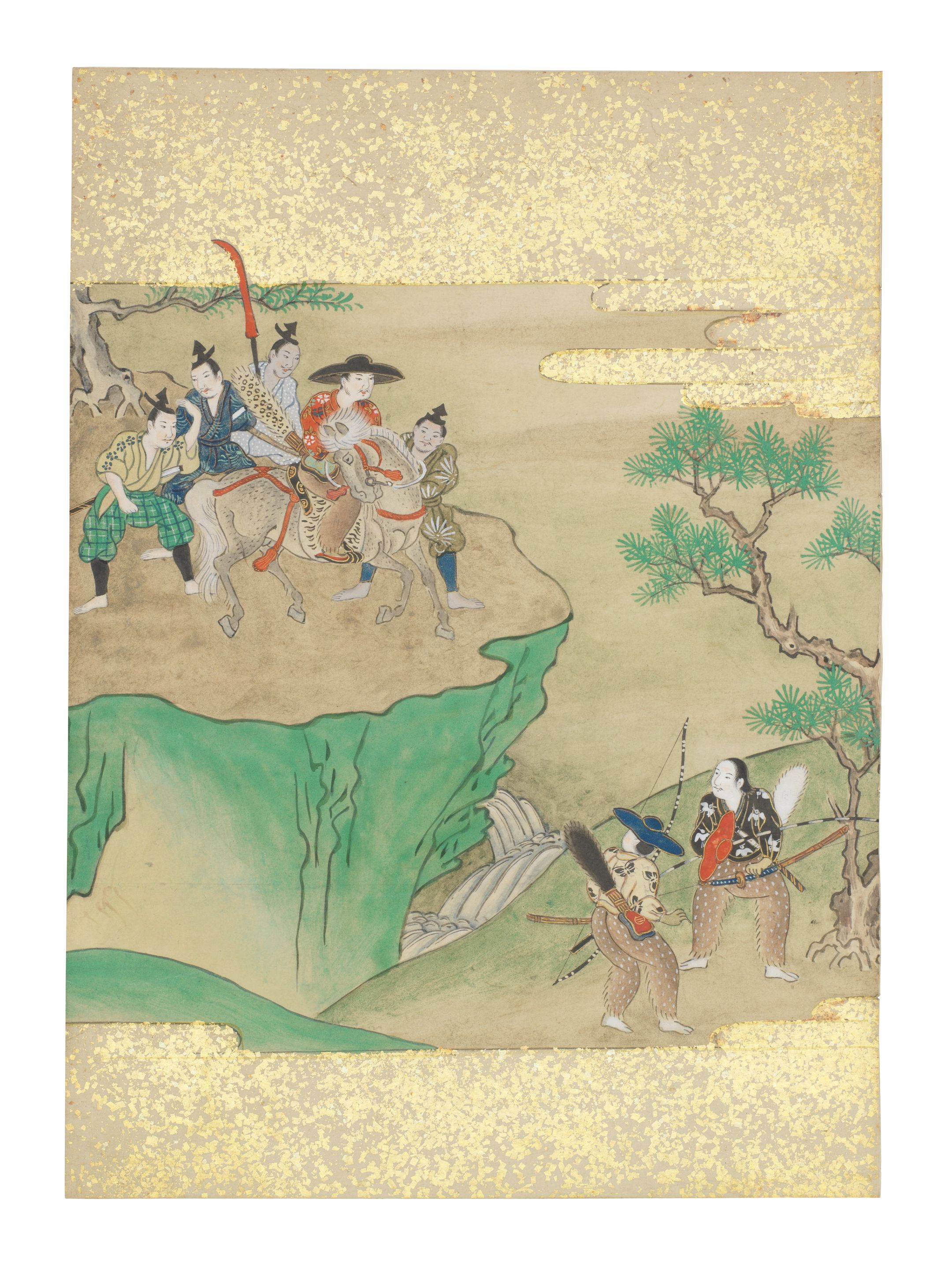 Bonhams : Artist Unknown, Nara-Ehon style Section from a Set of ...