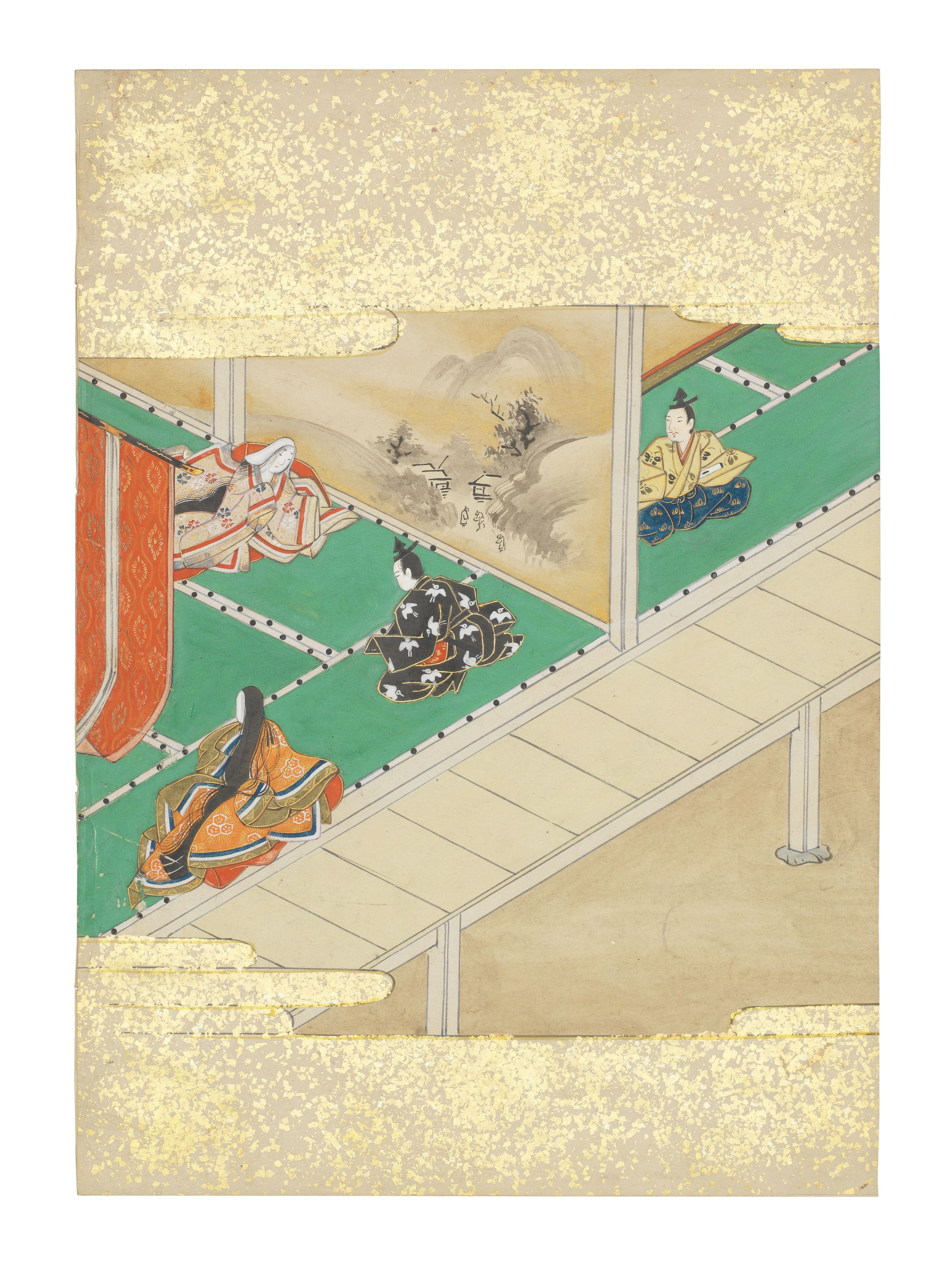 Bonhams : Artist Unknown, Nara-Ehon style Section from a Set of ...