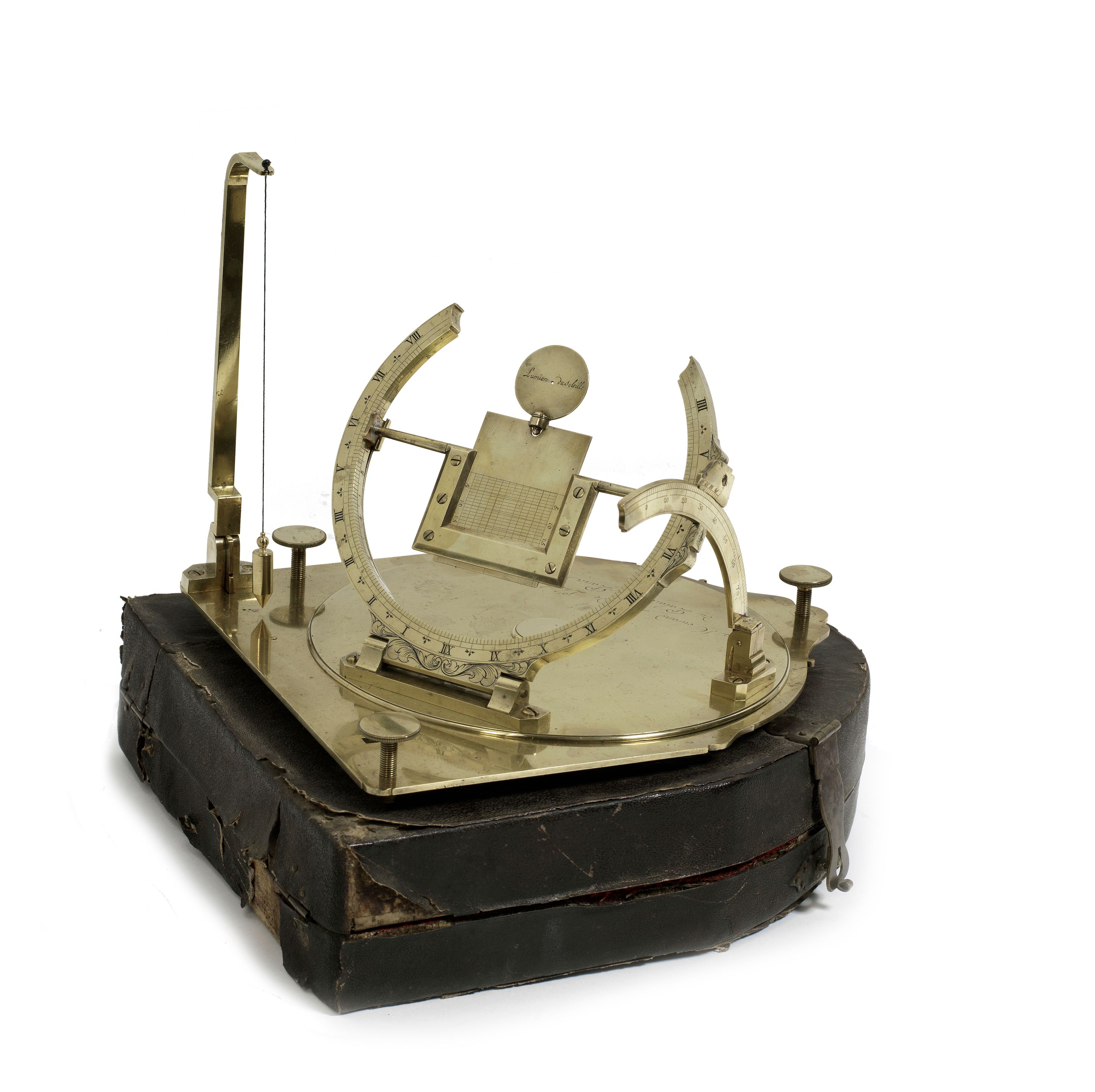 Bonhams : Large Antoine-Joseph Meurand brass universal equinoctial dial.
