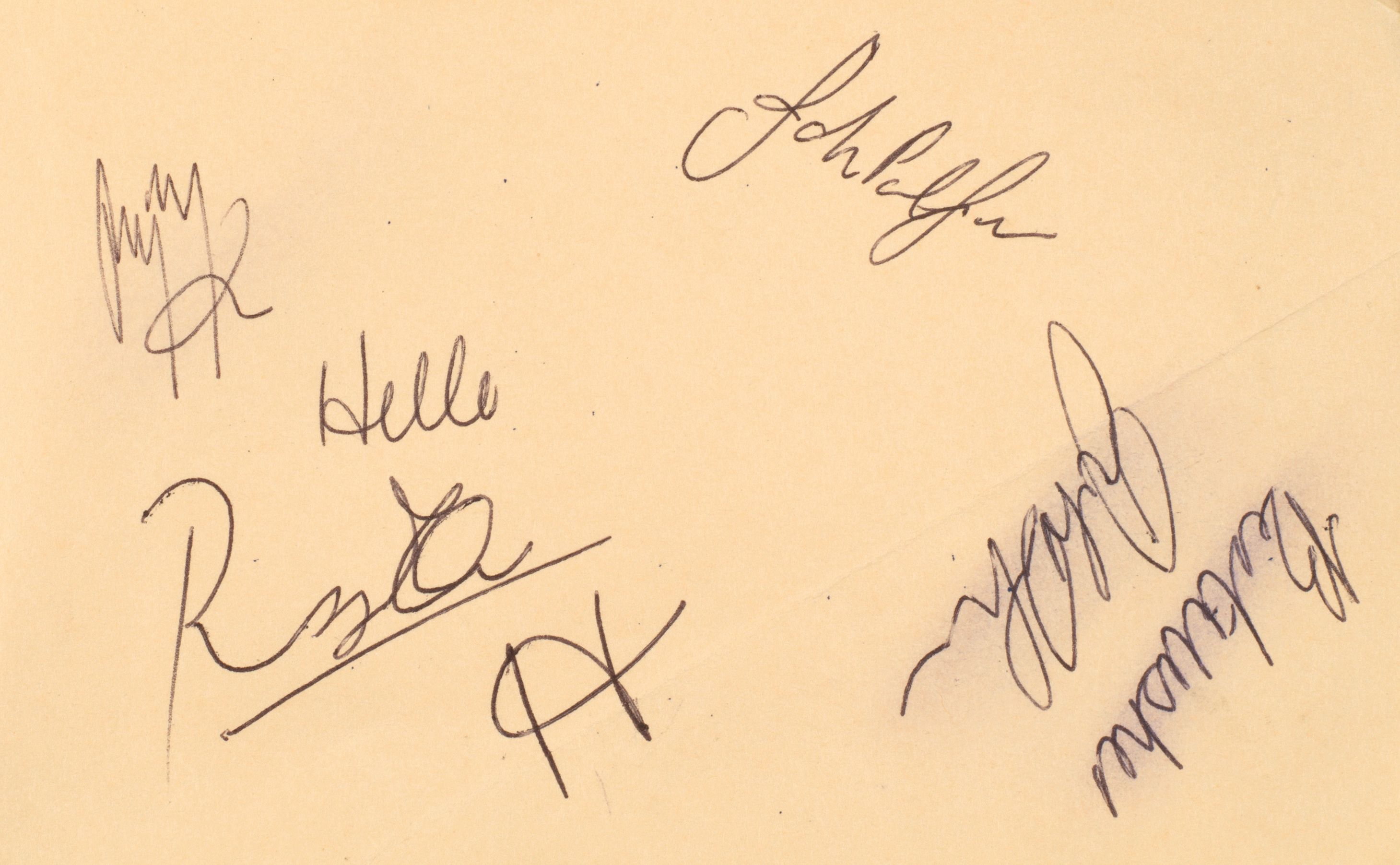 Bonhams : Various music signatures a black autograph book with numerous ...