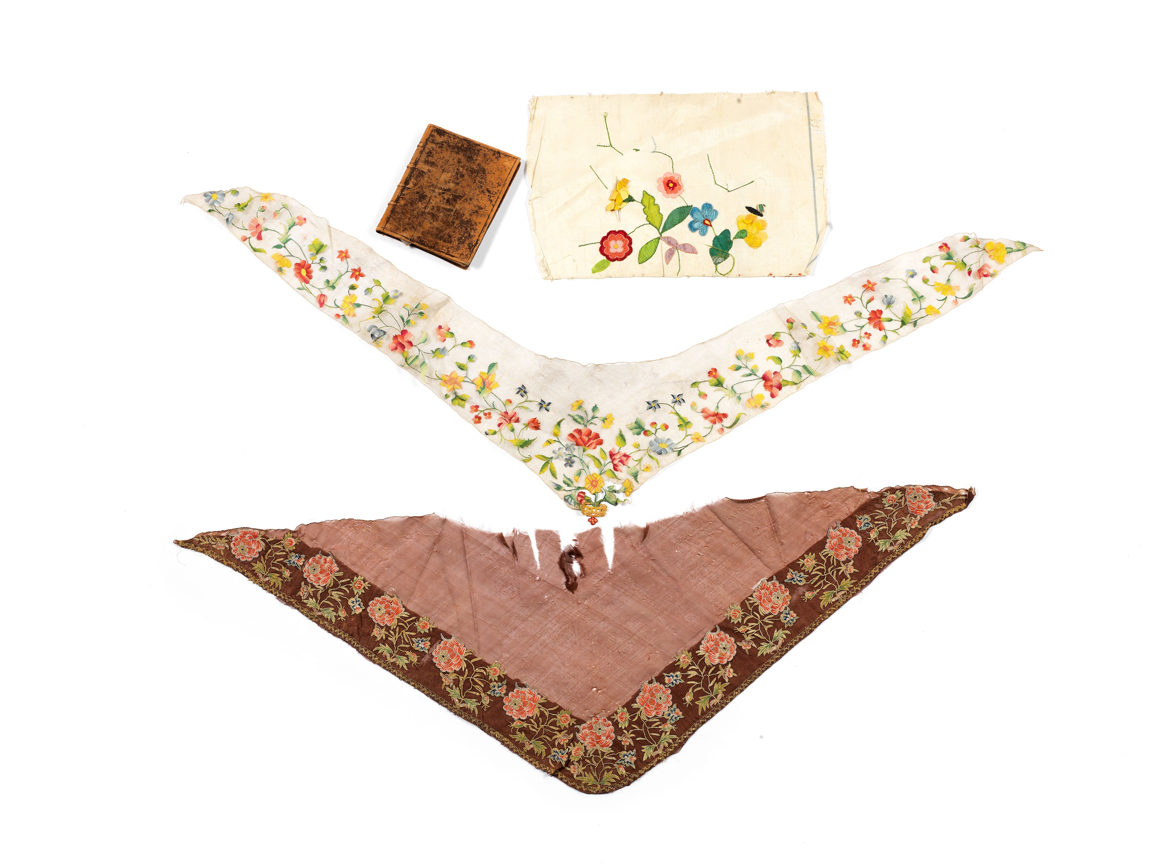 Bonhams : A Kerchief Border of white gauze, English, mid 18th Century,