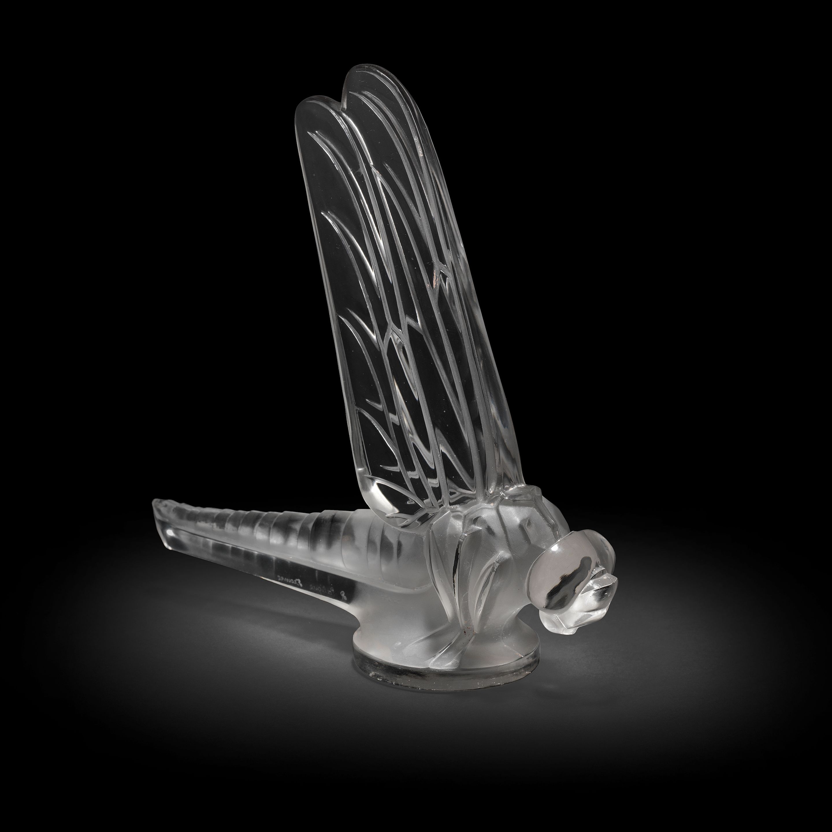 Bonhams : A René Lalique Frosted and Polished Glass 'Grande Libellule ...