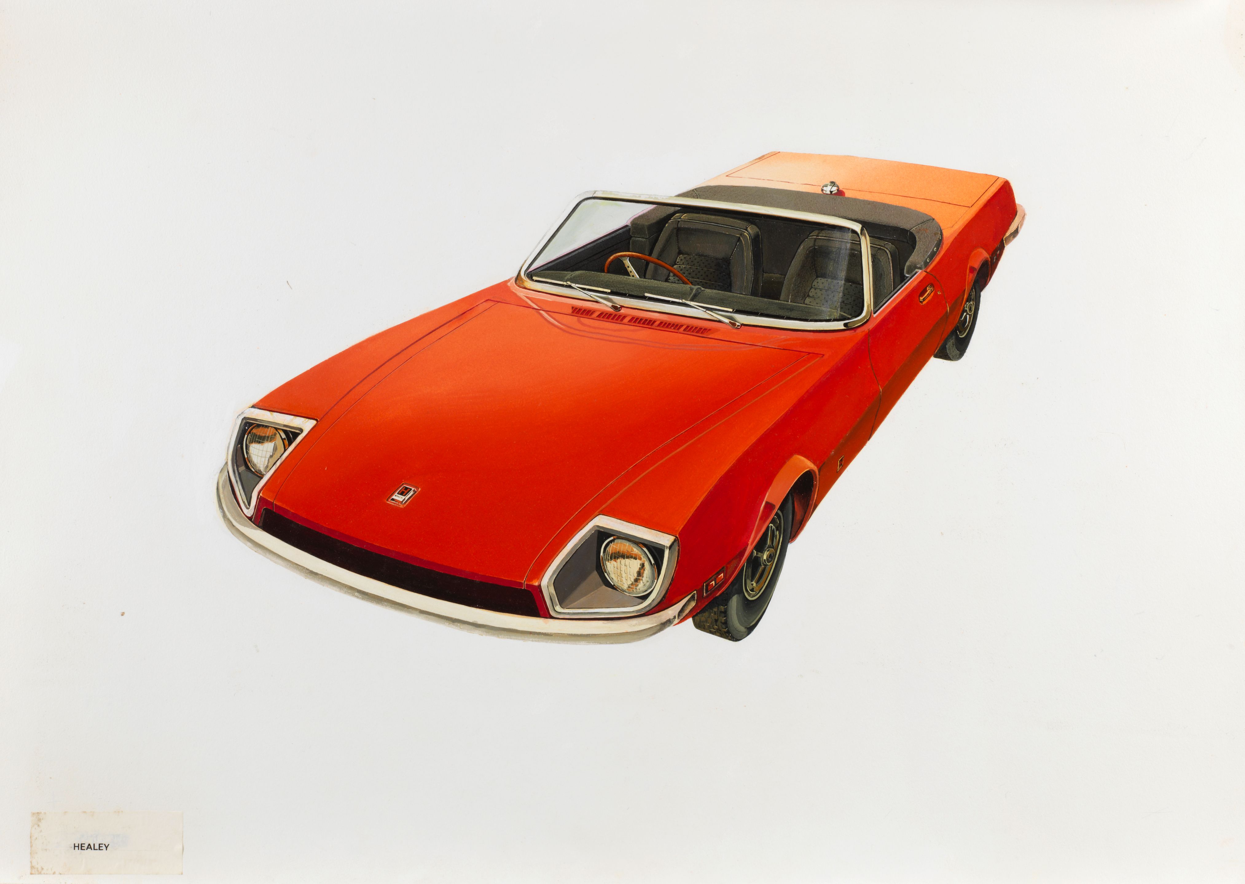 Bonhams Cars : A design concept artwork for a 'Jensen Healey Prototype',