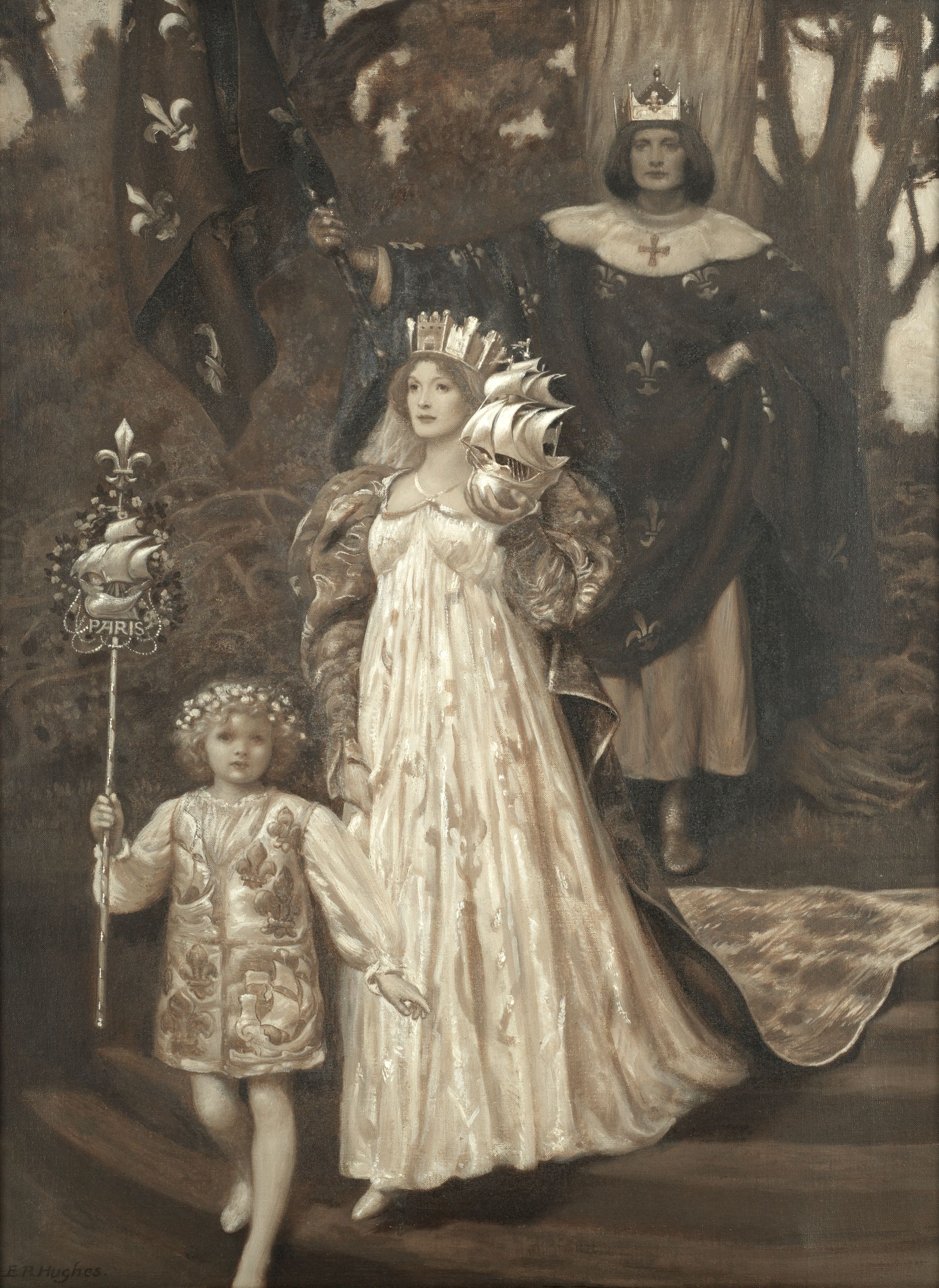 Bonhams : Edward Robert Hughes (British, 1851-1914) Royal procession