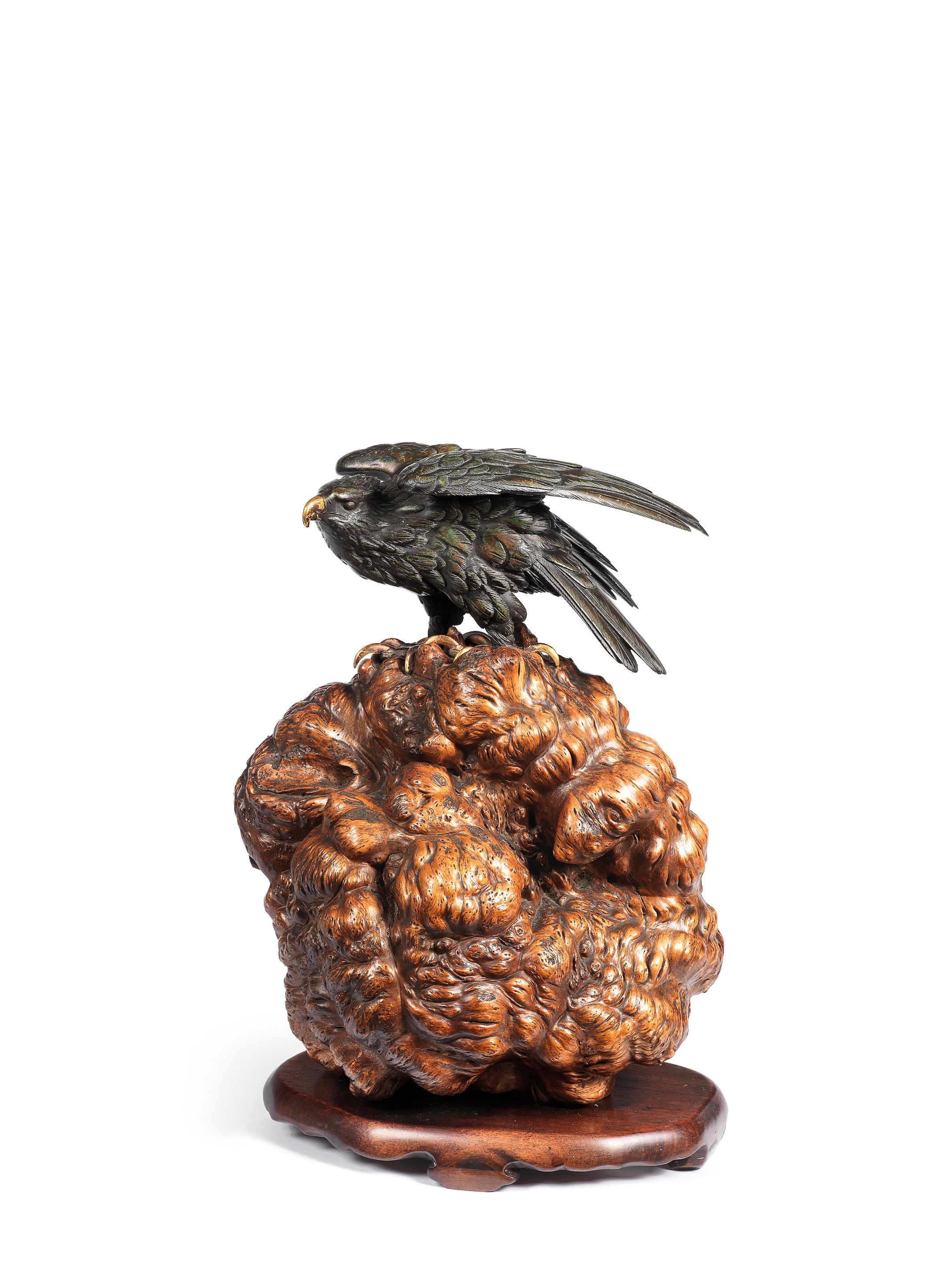 Bonhams : A bronze model of an eagle By Kazumasa, Meiji era (1868-1912 ...