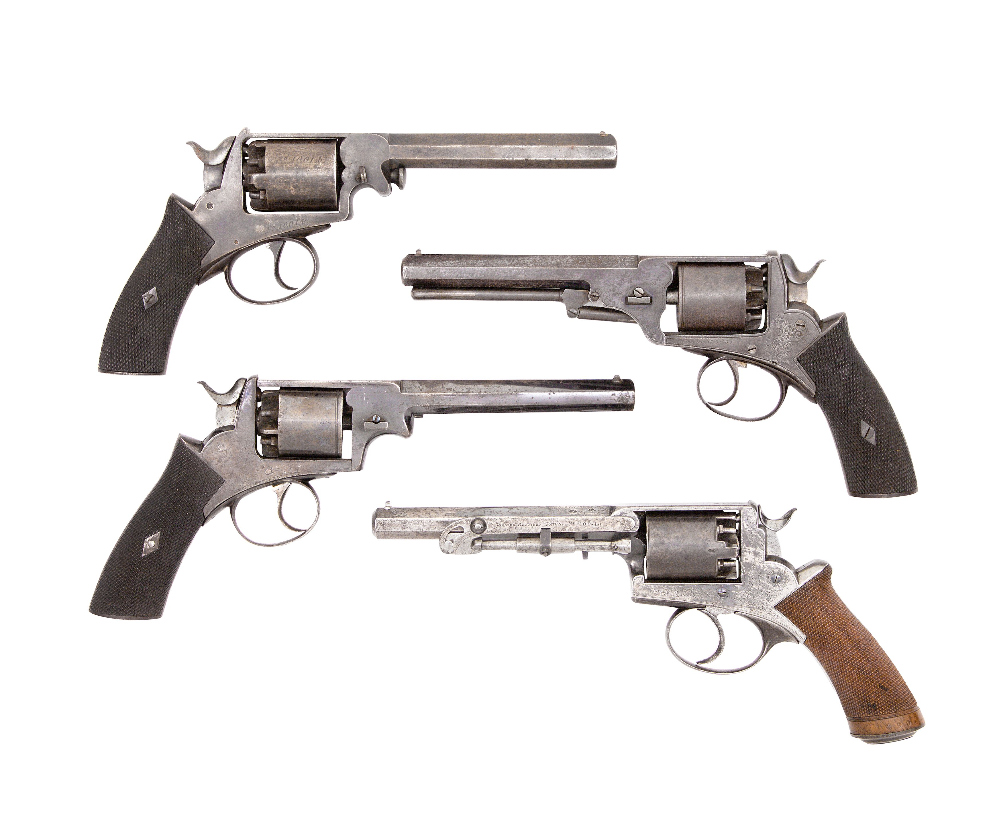 Bonhams : A 54-Bore Percussion 'Birmingham Made' Double-Action 'Wedge ...
