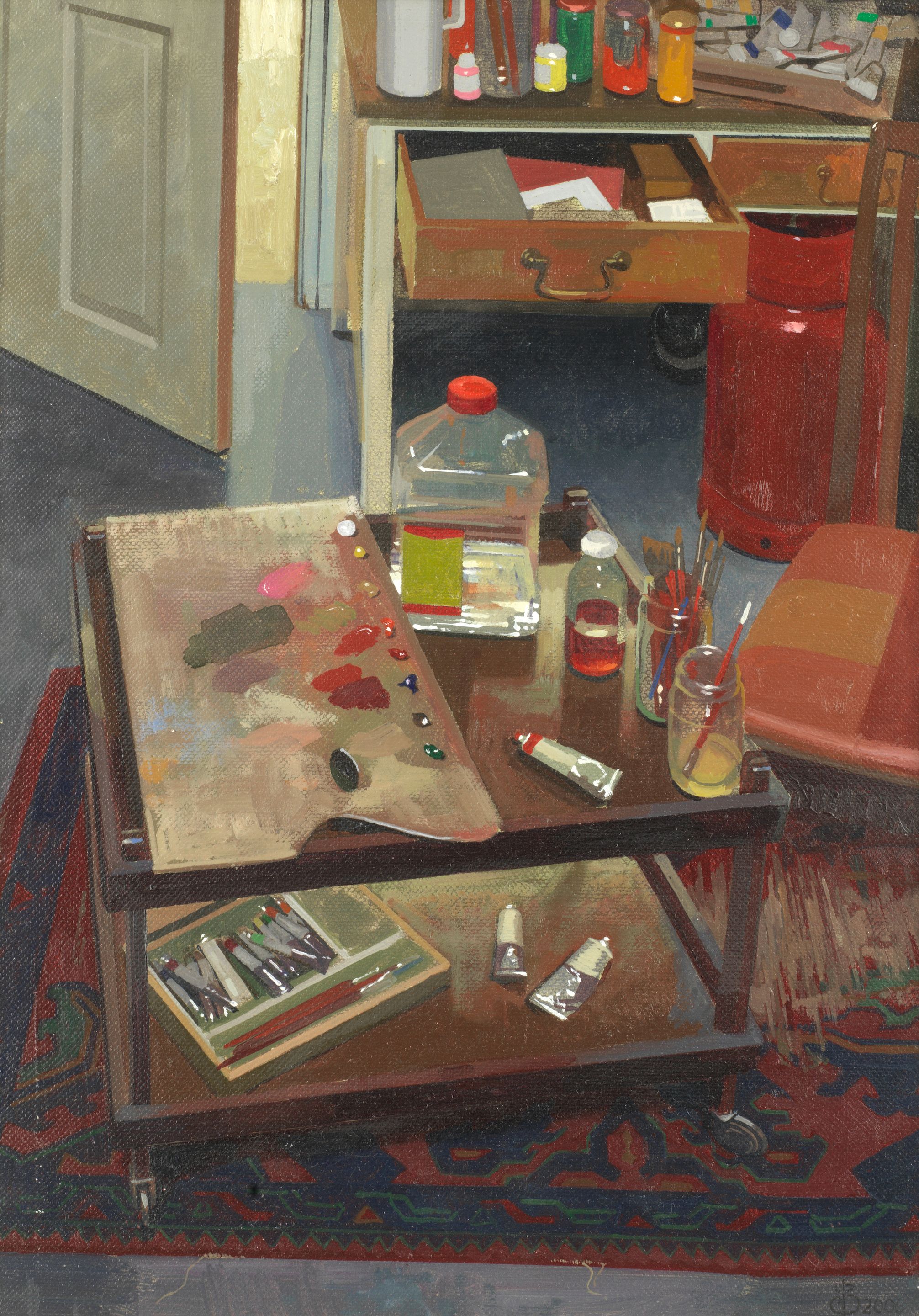 Bonhams : Benjamin Sullivan (British, born 1977) Studio interior with ...