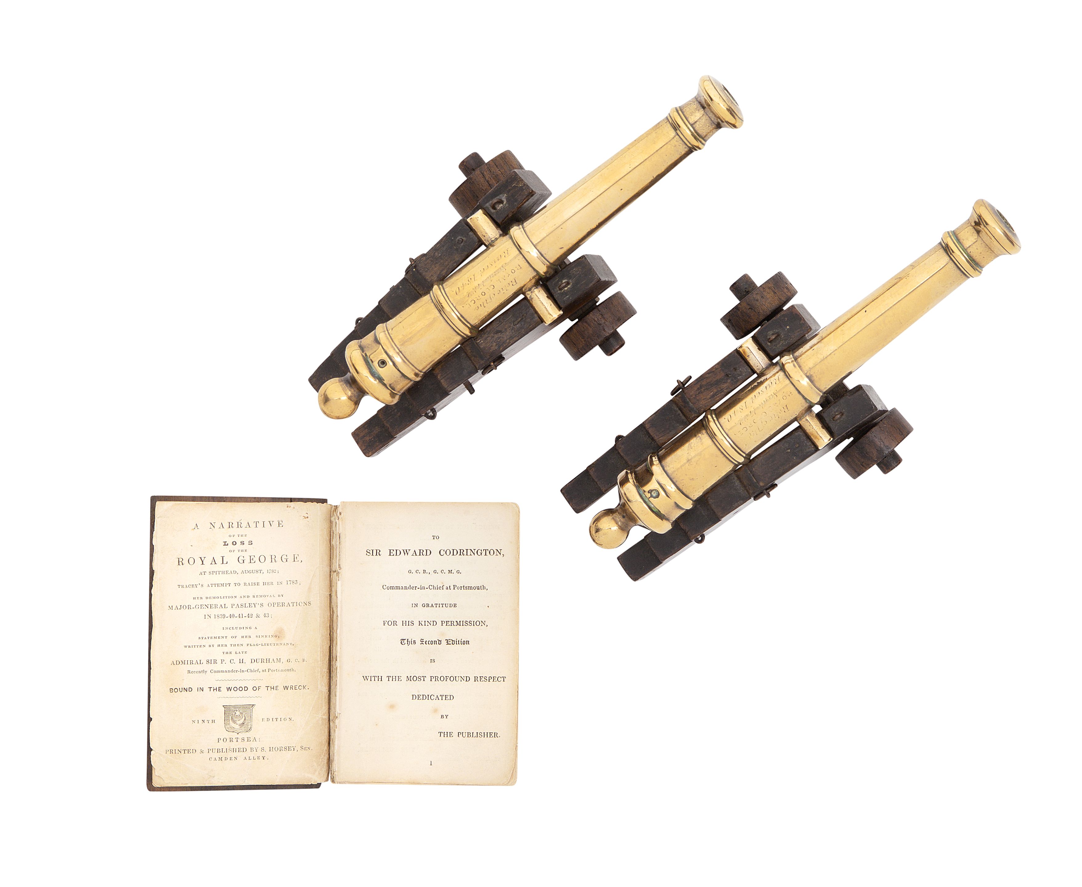 Bonhams : A Pair Of Royal George Model Cannon