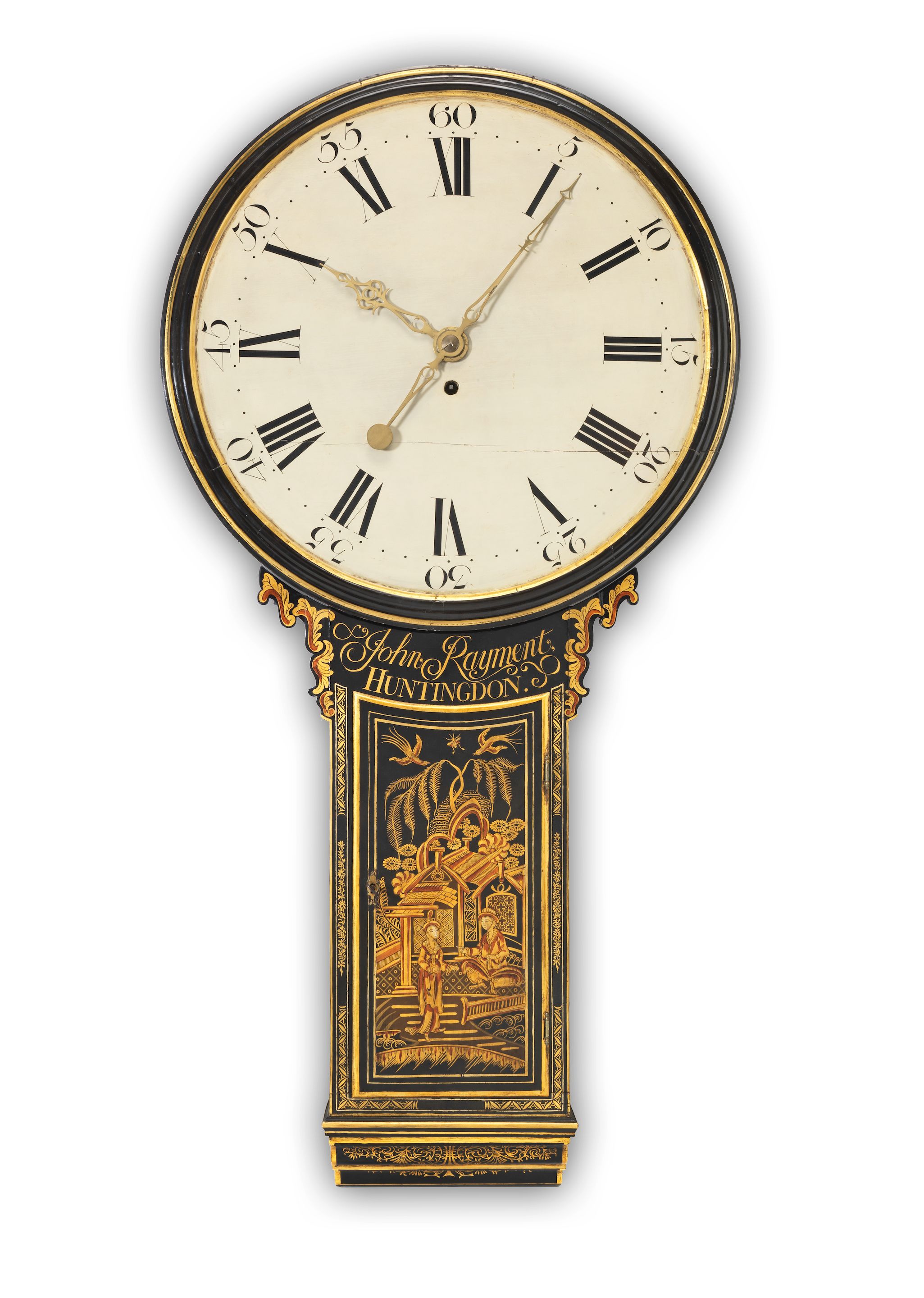 Bonhams : A late 18th century weight driven tavern clock John Rayment ...