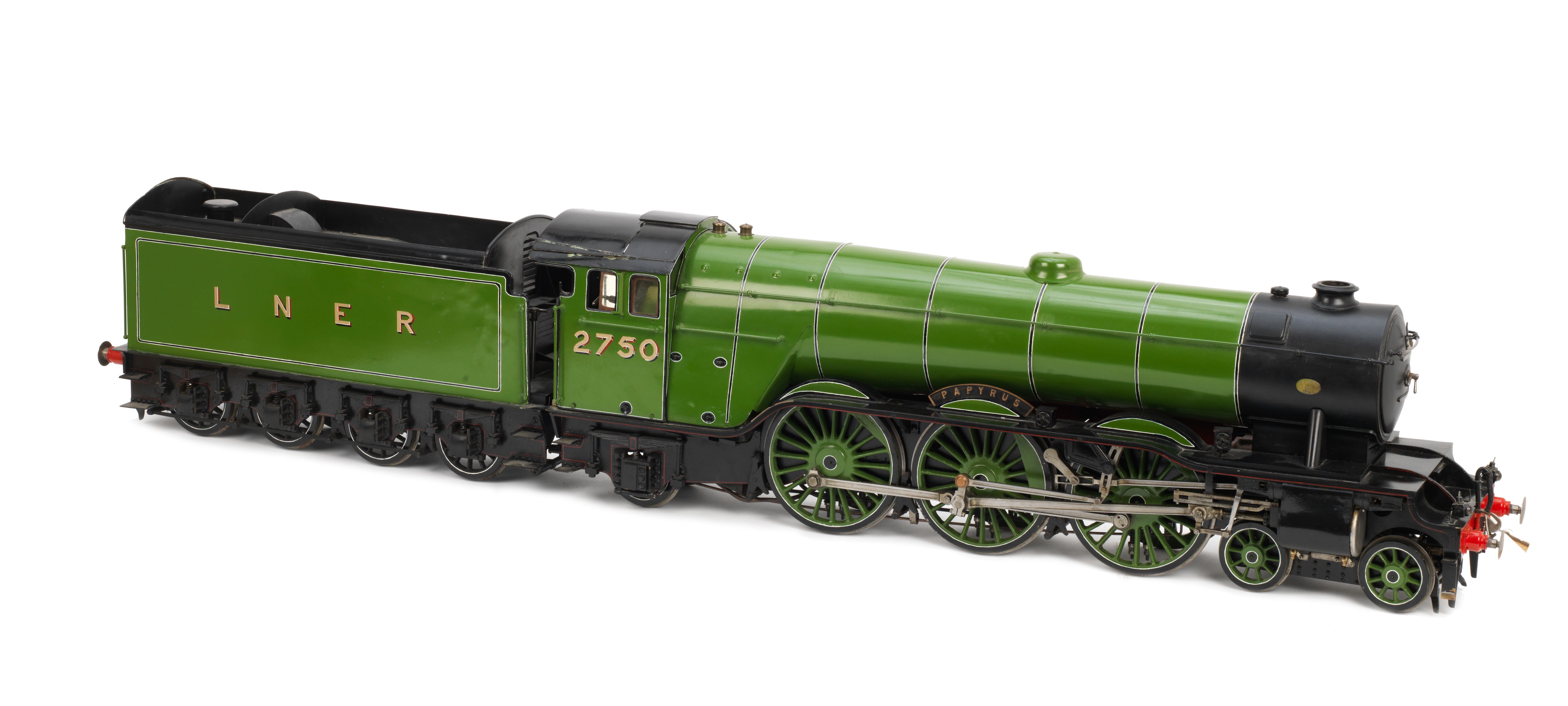 Bonhams Cars : 3½ inch gauge L.N.E.R. A3 class 4-6-2 Papyrus number ...