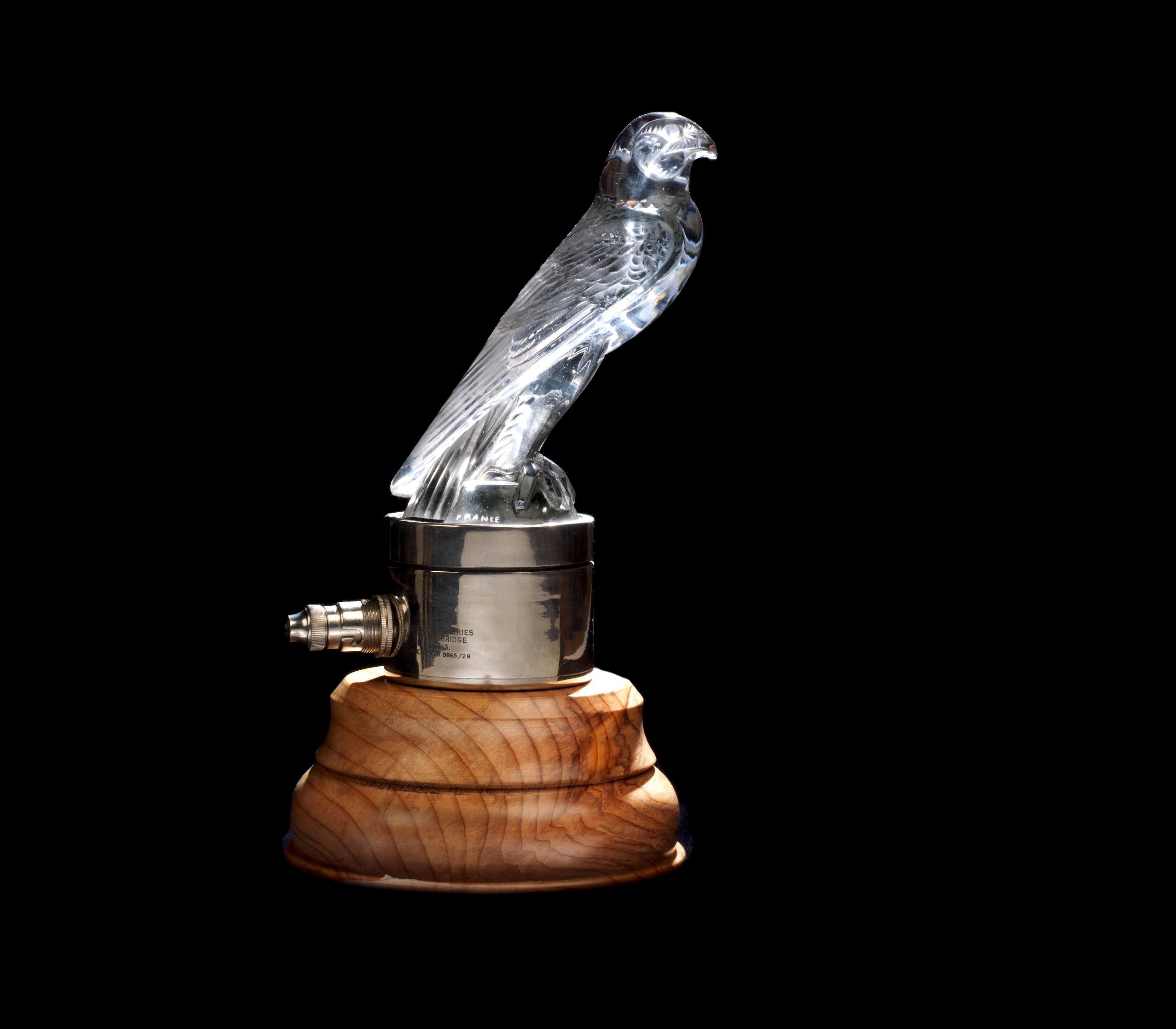 Bonhams Cars : A 'Faucon' glass mascot by Rene Lalique, French ...