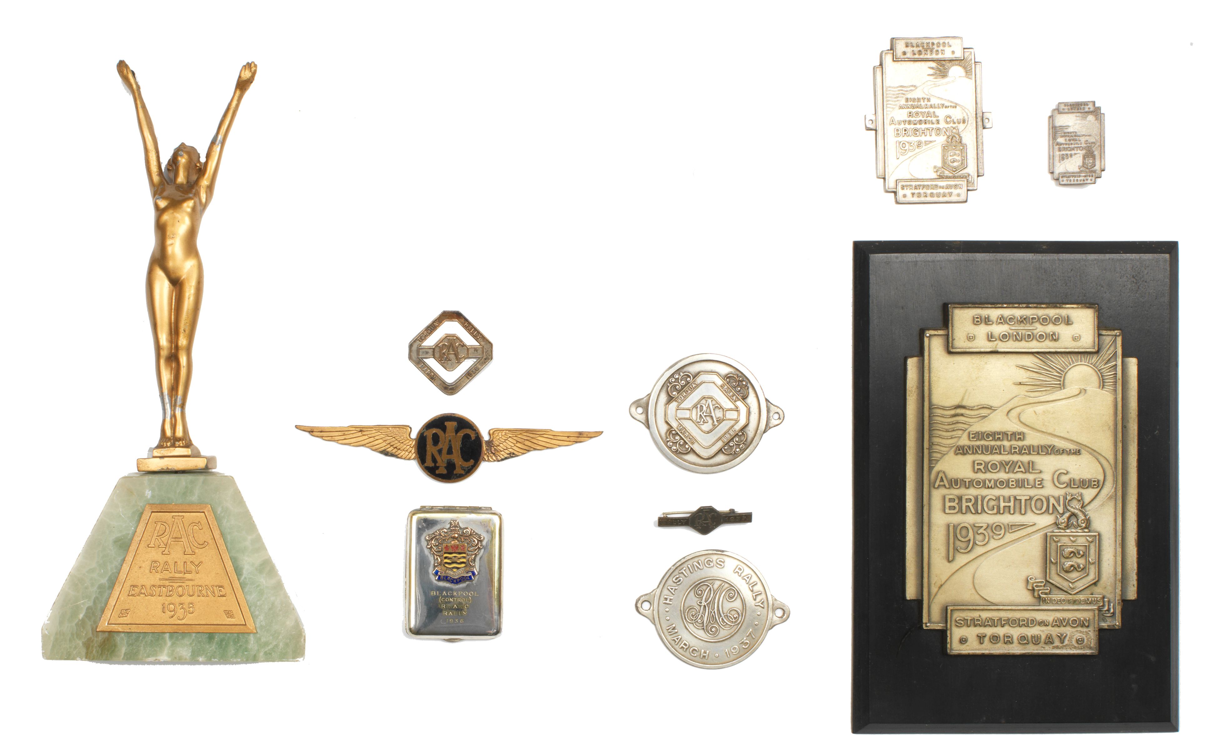 Bonhams Cars : Assorted Royal Automobile Club rally plaques, badges and ...
