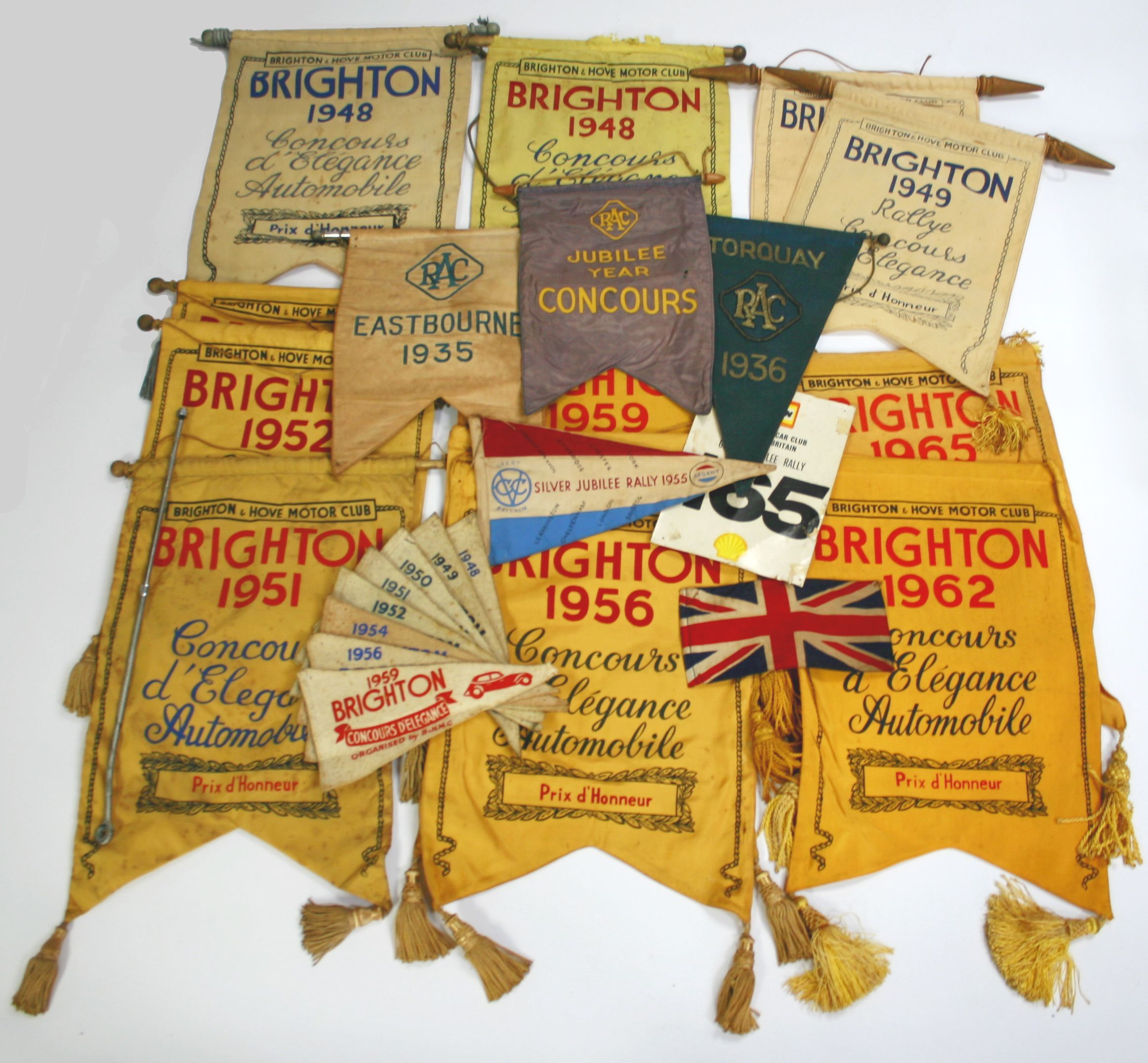 Bonhams Cars : A collection of pennants, banners and flags, ((Qty))