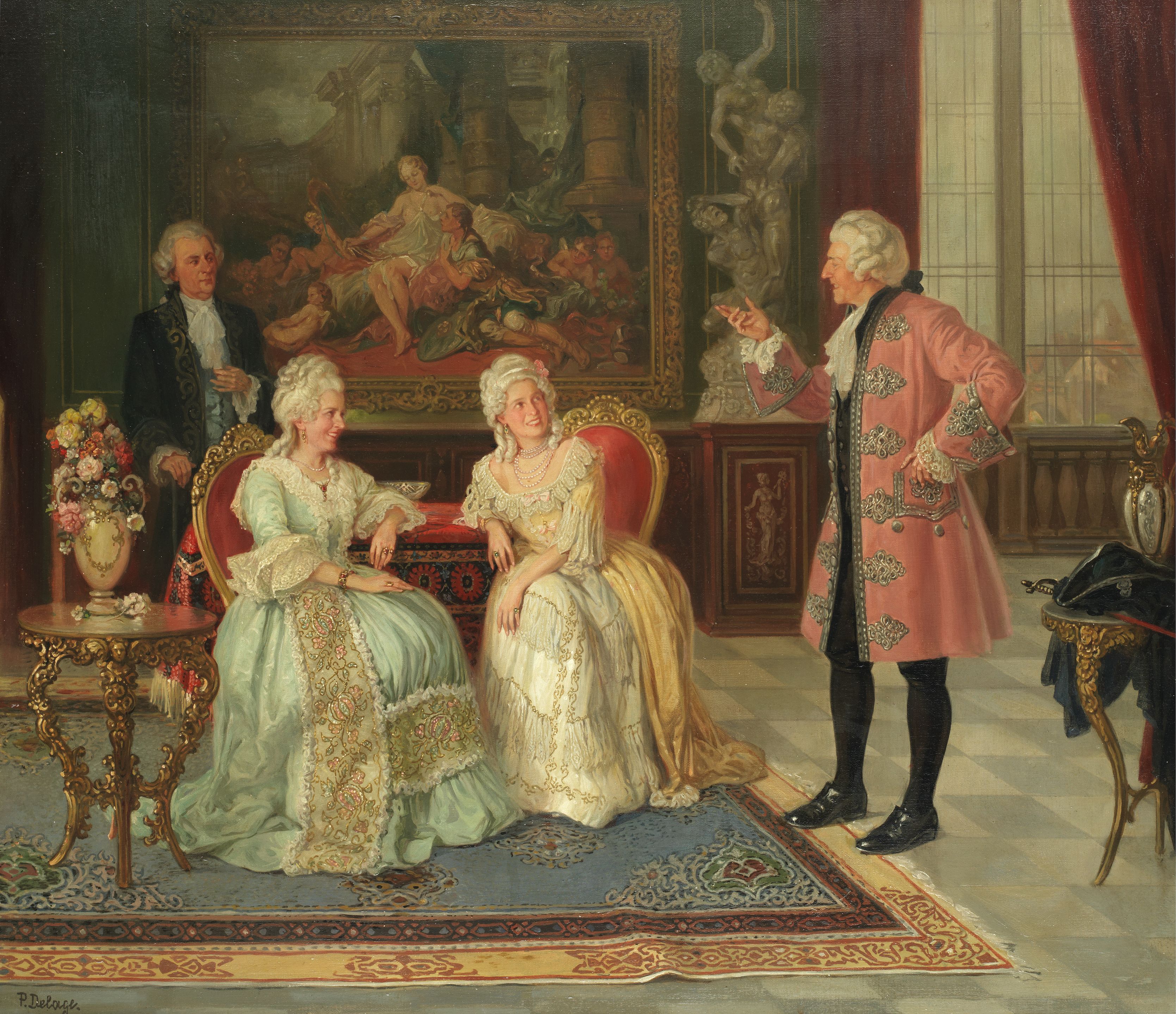 Bonhams : Pierre Delage (British, 1883-1956) Holding court