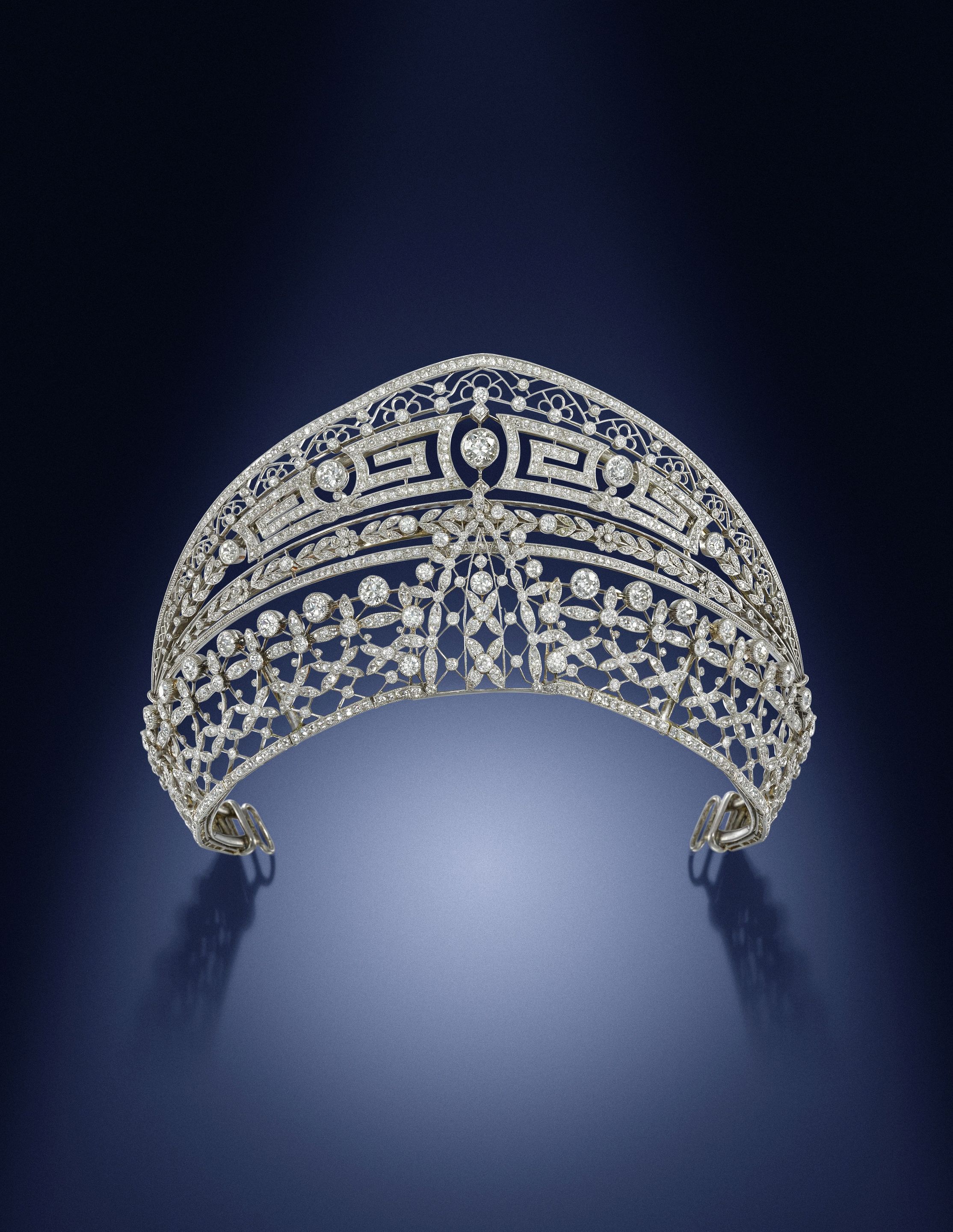 Bonhams : A belle époque diamond 'Meander' tiara, by Ansorena,
