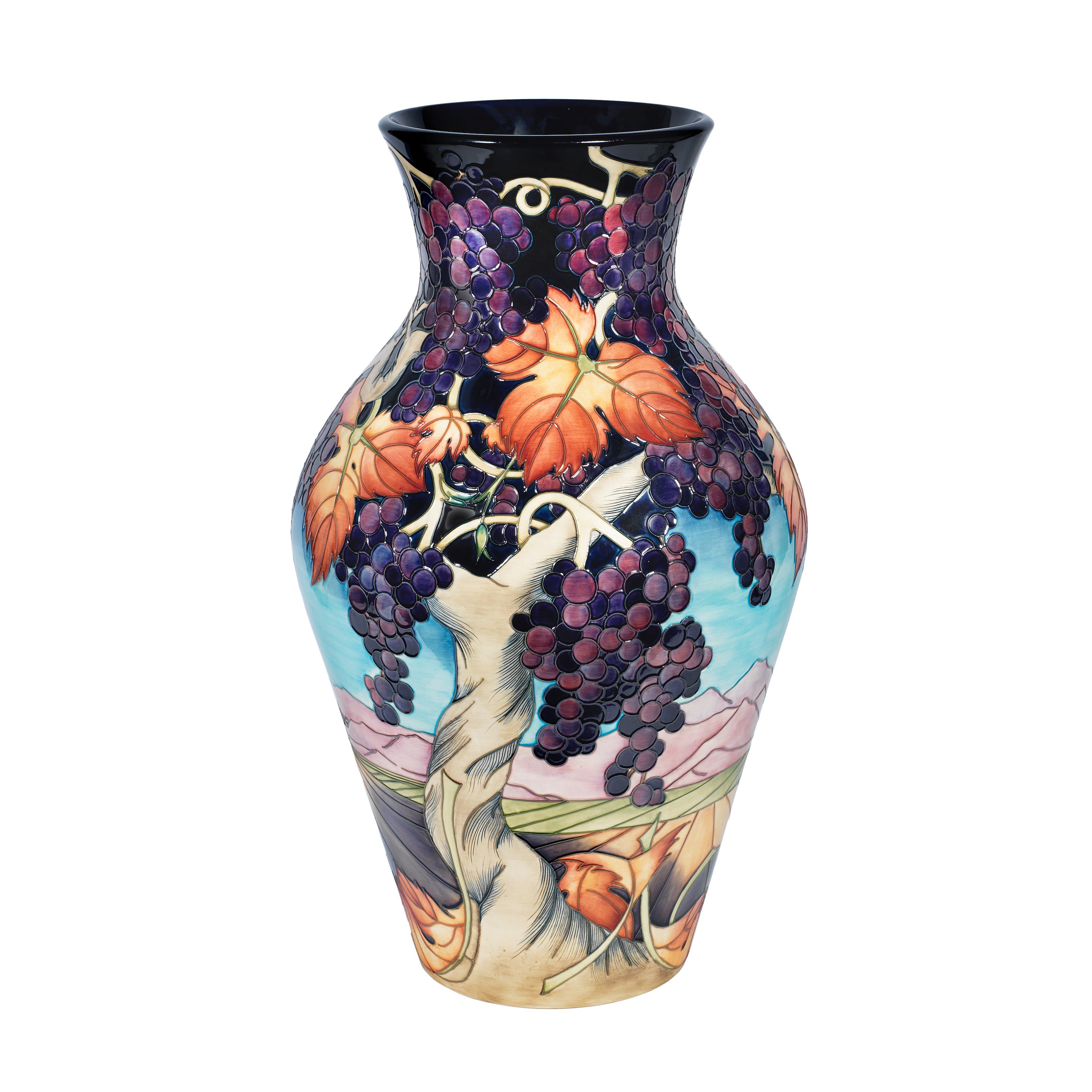 Bonhams : 'Montagnac' a large moorcroft prestige vase by Emma Bossons ...