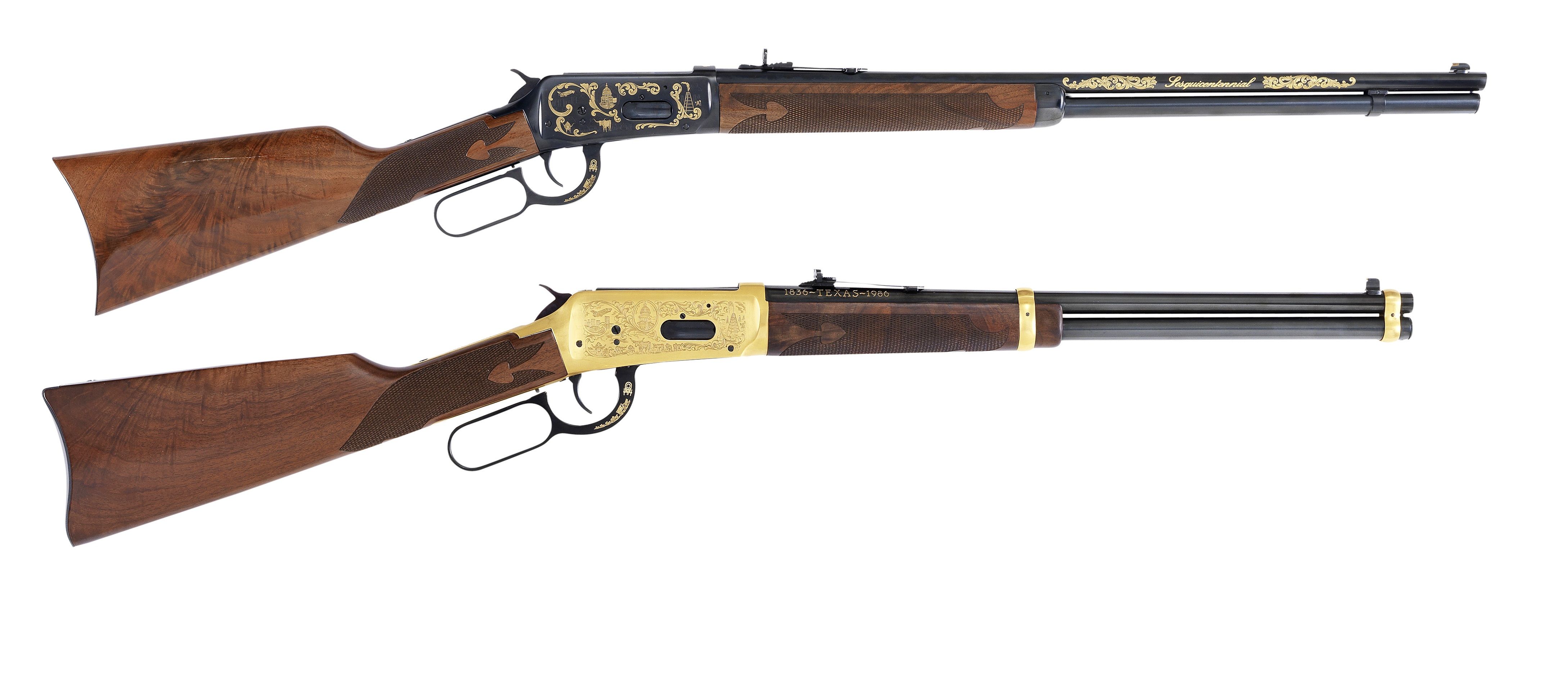 Bonhams : A .38-55 (Win.) 'Model 1894 Texas Sesquicentennial Set ...
