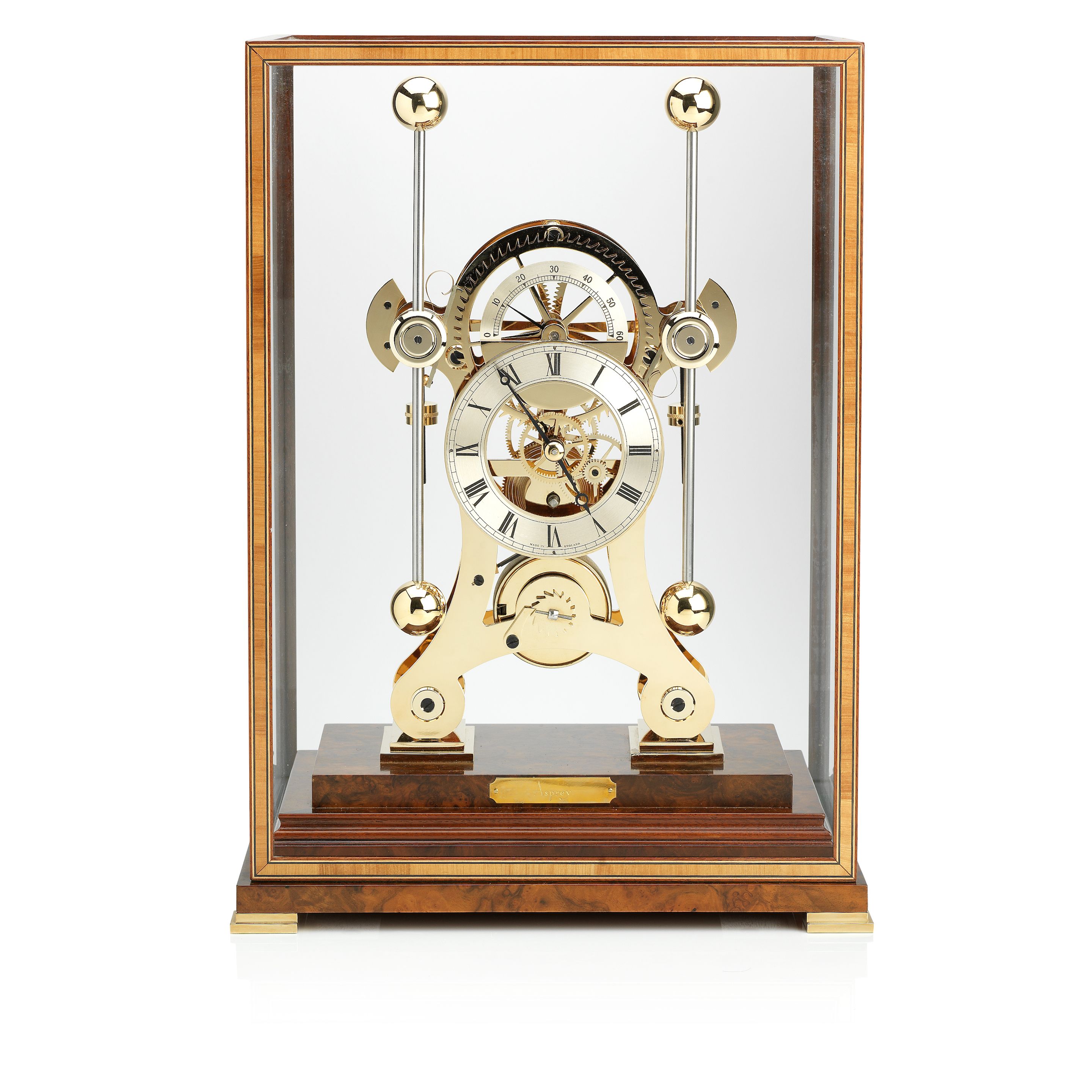 Bonhams : A contemporary 'NAVIGATOR' brass and walnut mouted Skelton ...