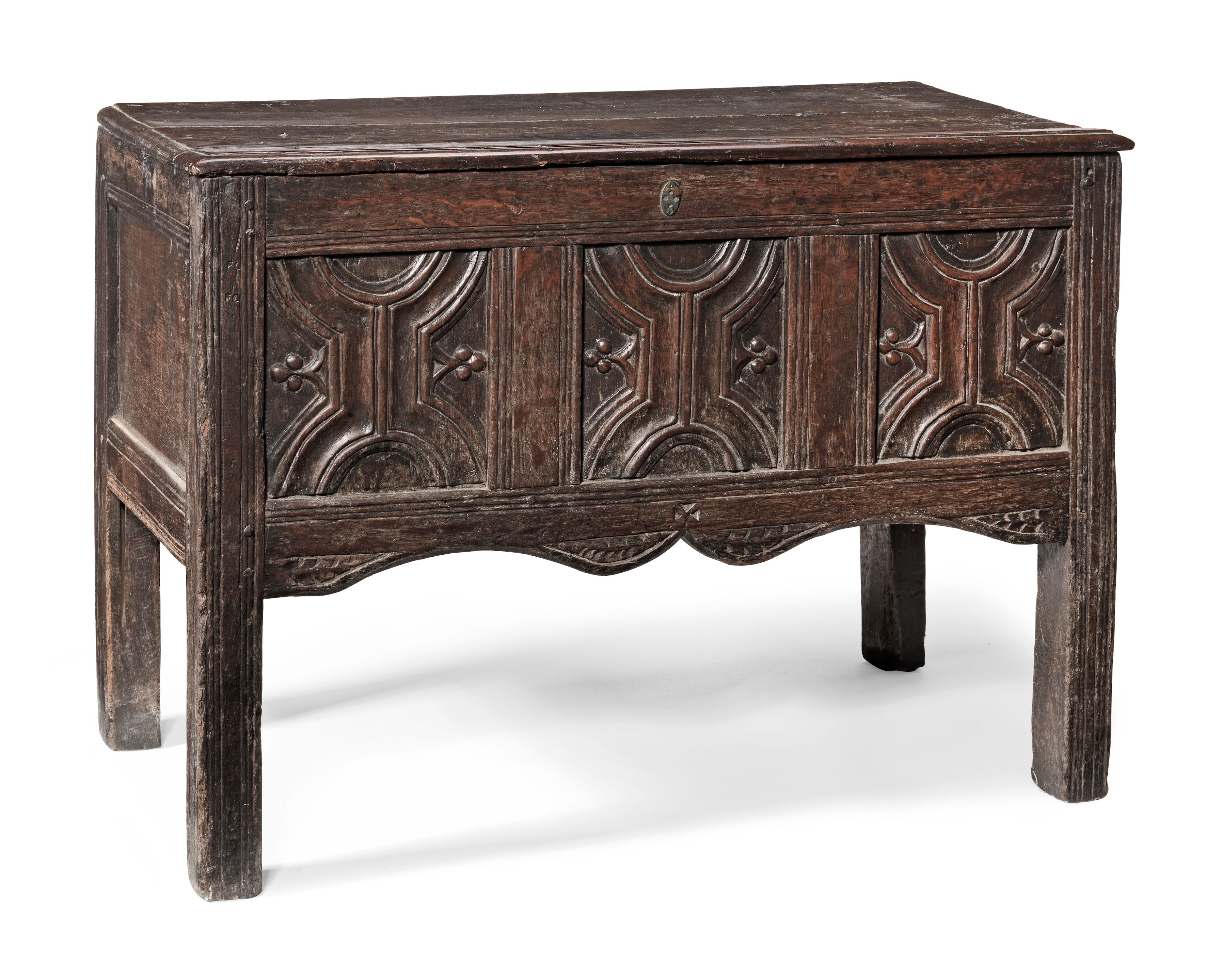 Bonhams : A rare Henry VIII joined oak 'counter table', circa 1540