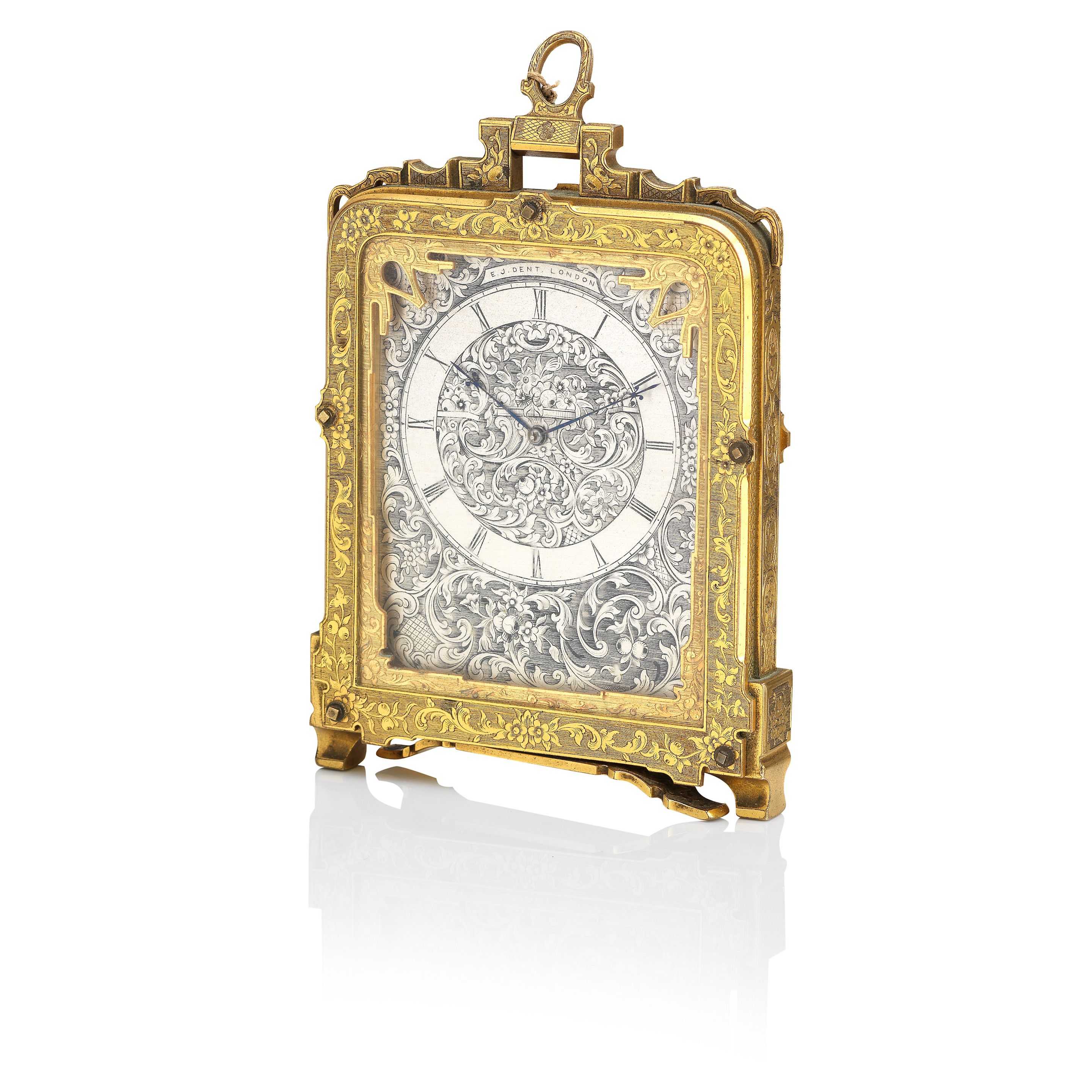 Bonhams : A mid 19th century gilt brass strut timepiece The Dial ...