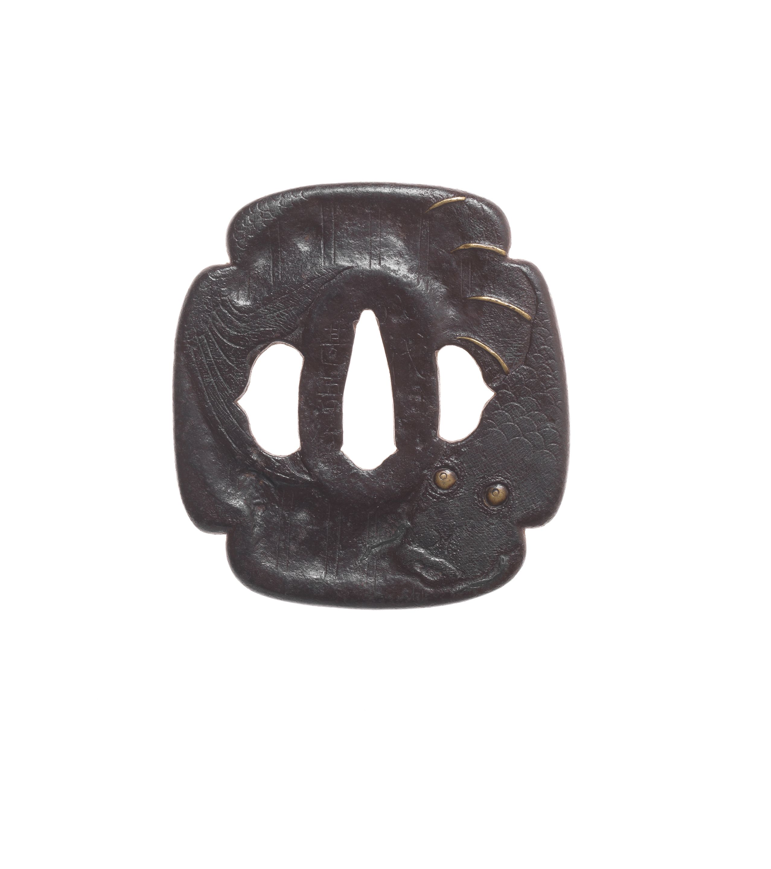 Bonhams : A Higo Jingo tsuba Attributed to the third or fourth Jingo ...