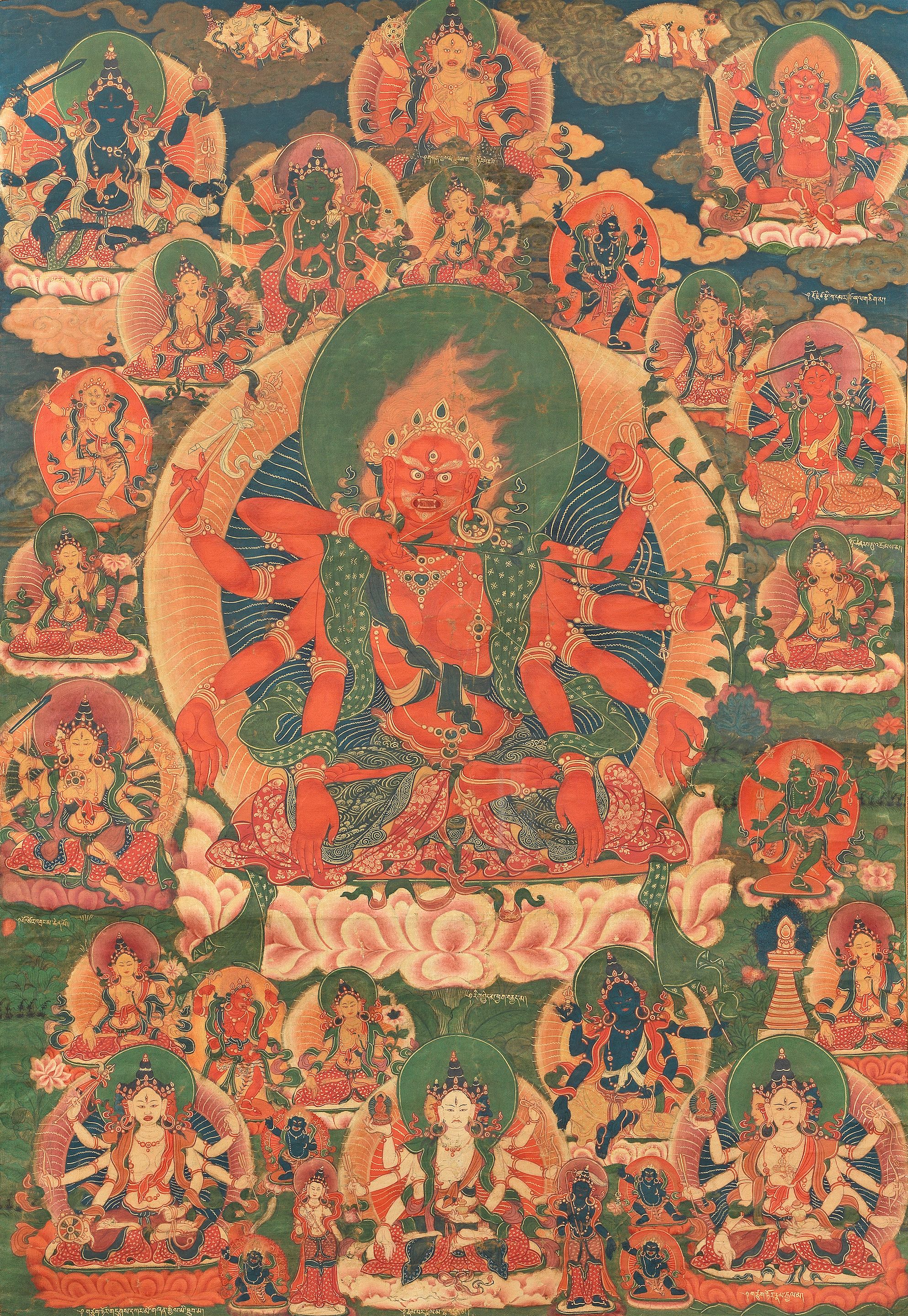 Bonhams : A rare thangka of Kurukulla 18th/19th century
