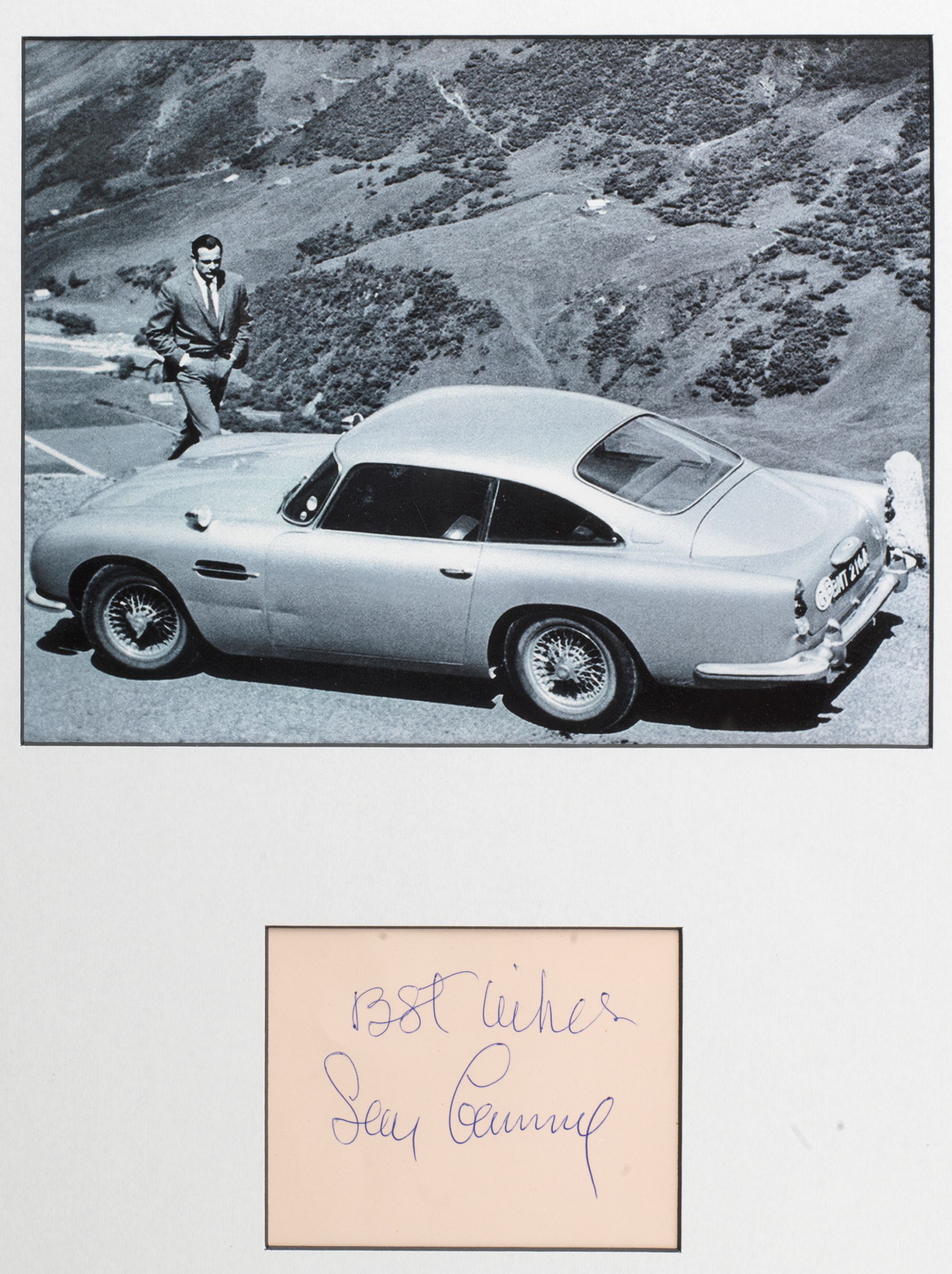 Bonhams Cars : A photograph of Sean Connery with Aston Martin DB5 'BMT ...