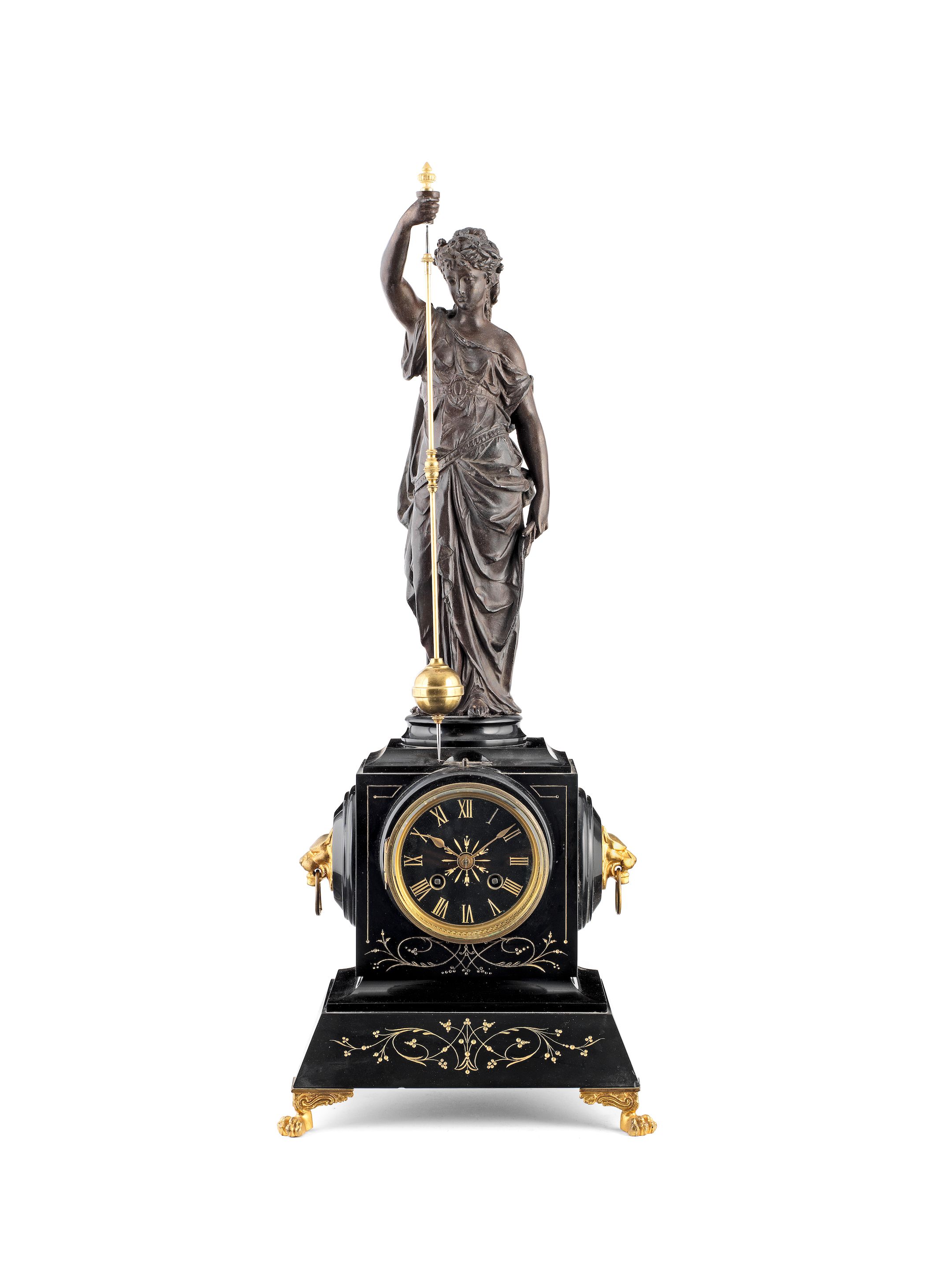 Bonhams : A late 19th century French rotary clock by Farcot Farcot ...