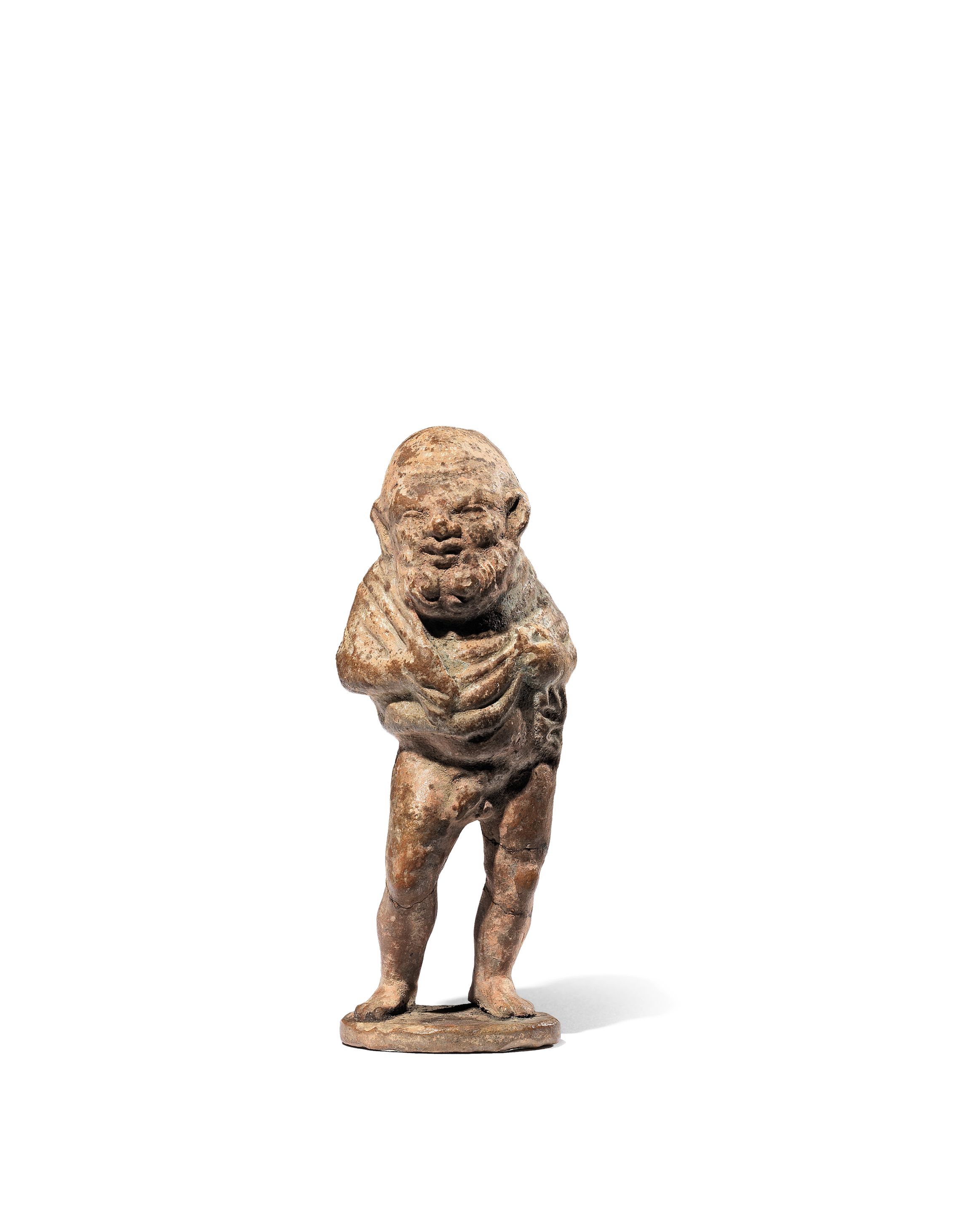 Bonhams : A Greek terracotta theatrical dwarf figure