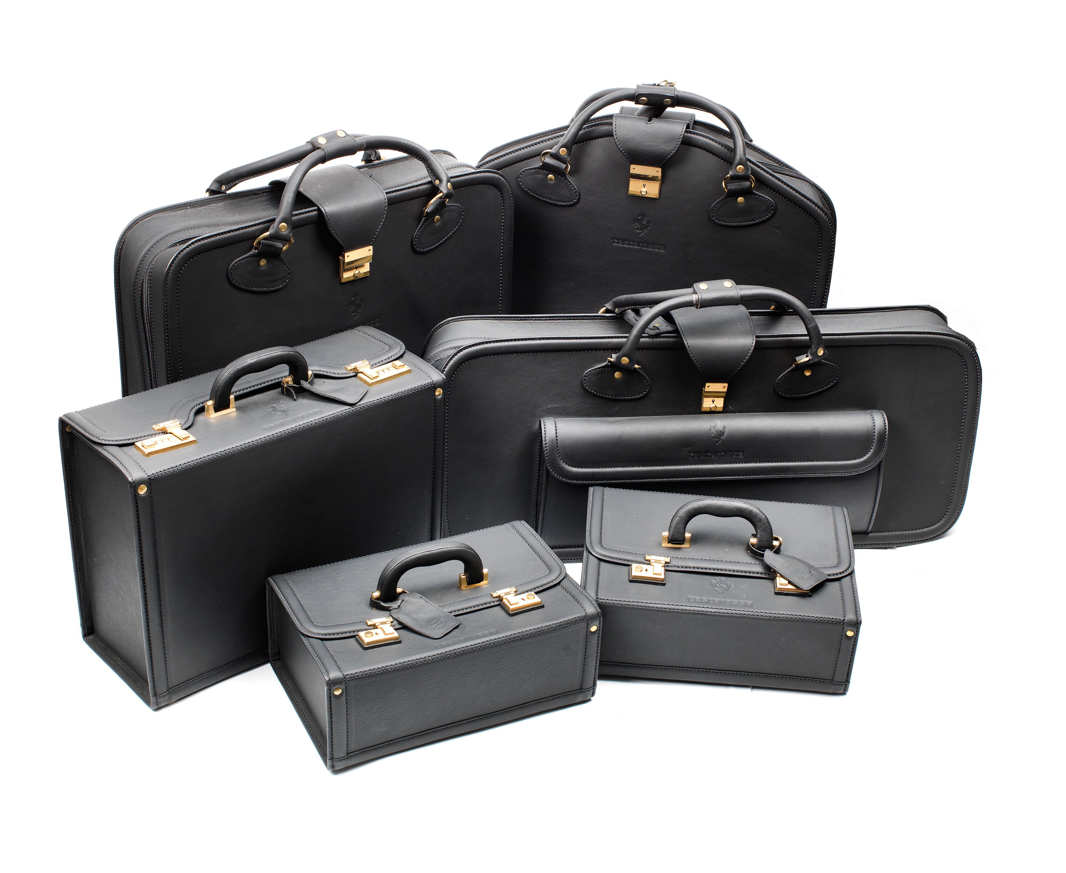 Bonhams Cars : A six-piece leather luggage set for Ferrari Testarossa ...