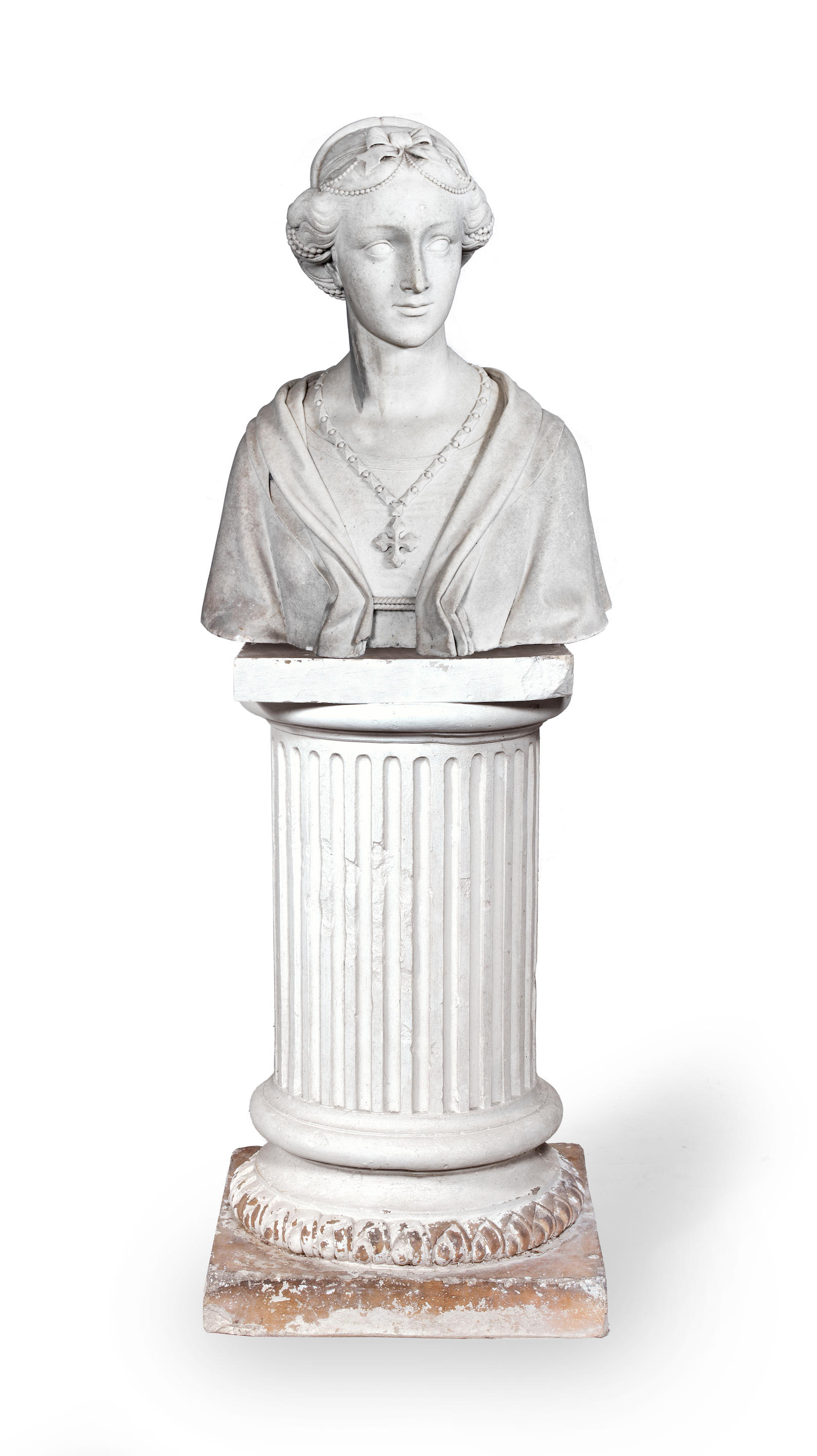 Bonhams A Late 19th Century Italian Carved White Marble Bust Of A