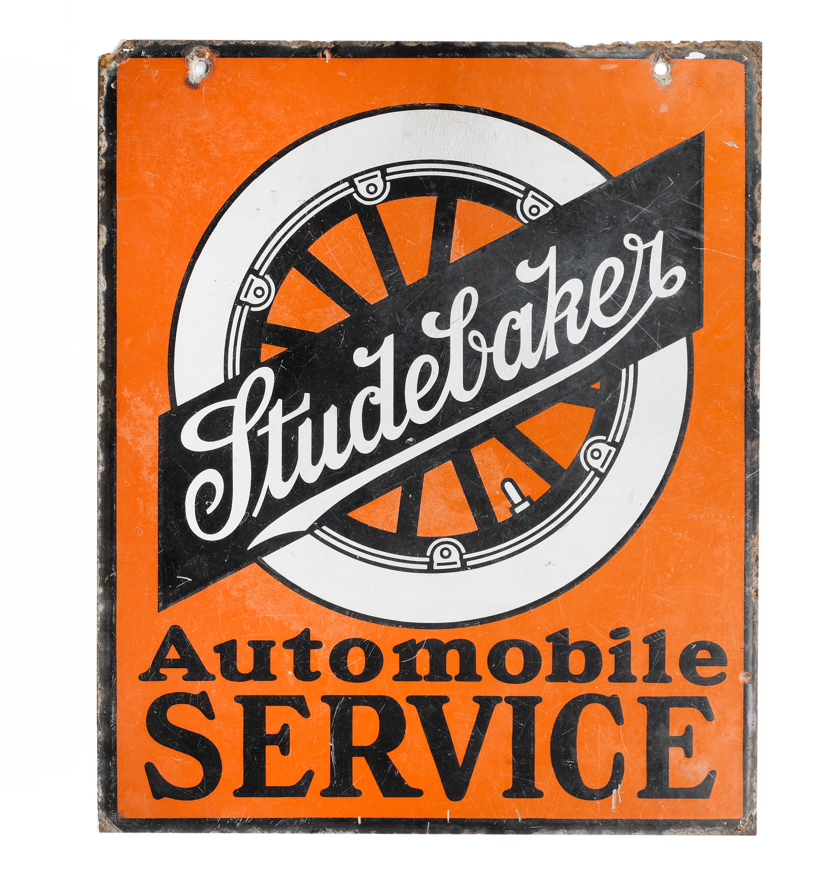 Bonhams Cars : A 'Studebaker Automobile Service' double-sided enamel ...