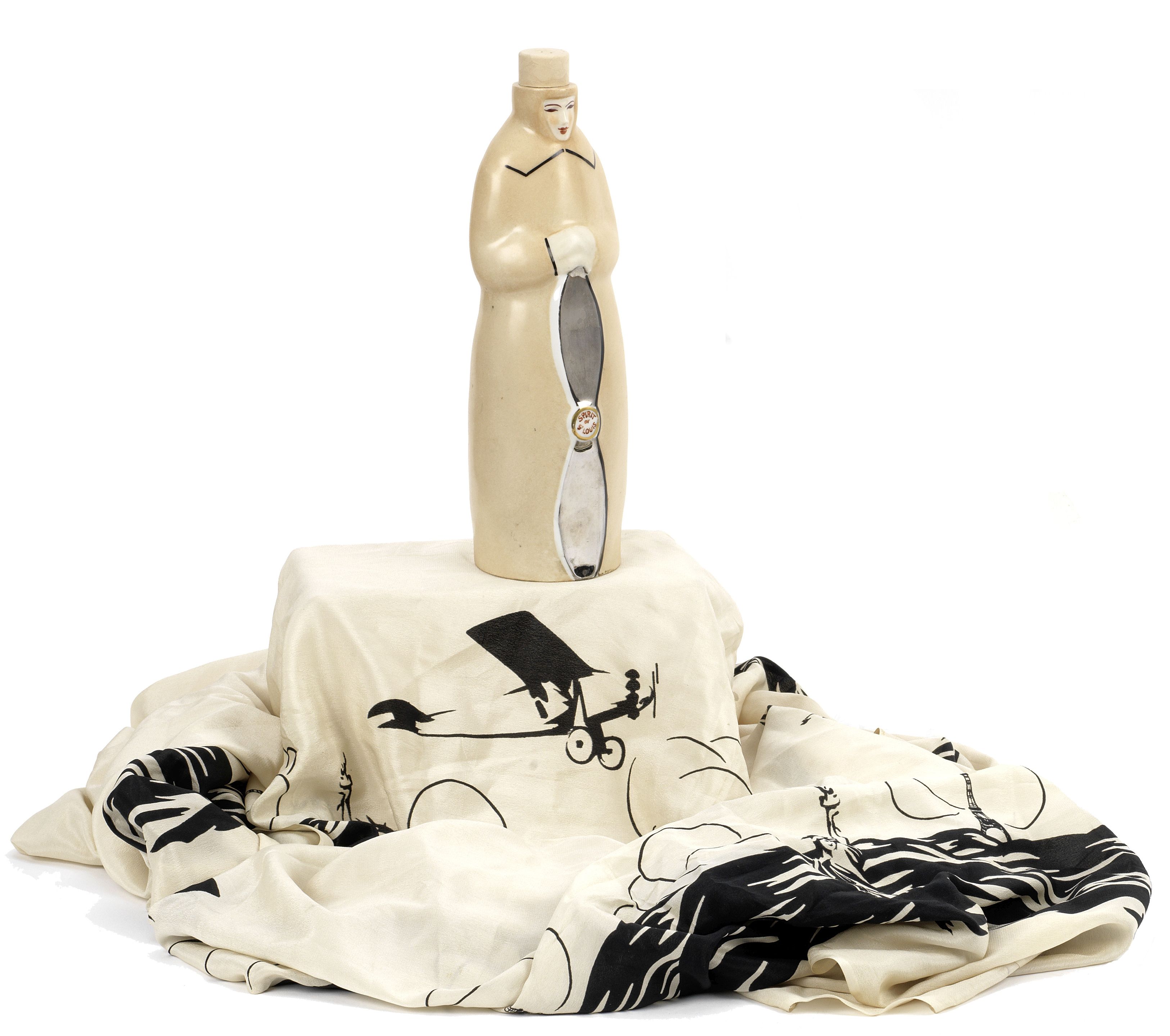 Bonhams Cars : A rare Spirit of St. Louis ceramic bottle by Aladin ...