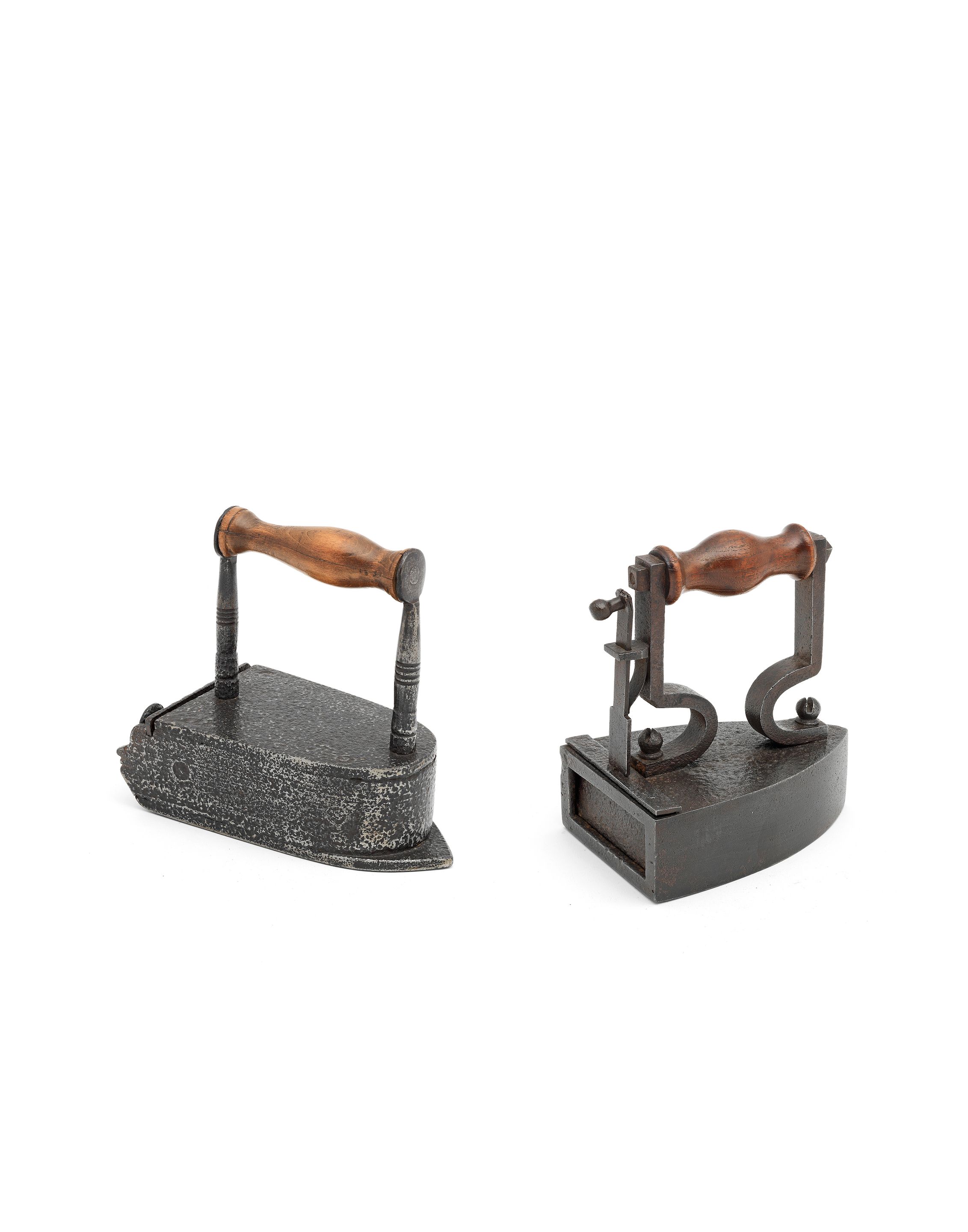 Bonhams : Two 19th century iron box irons (2)