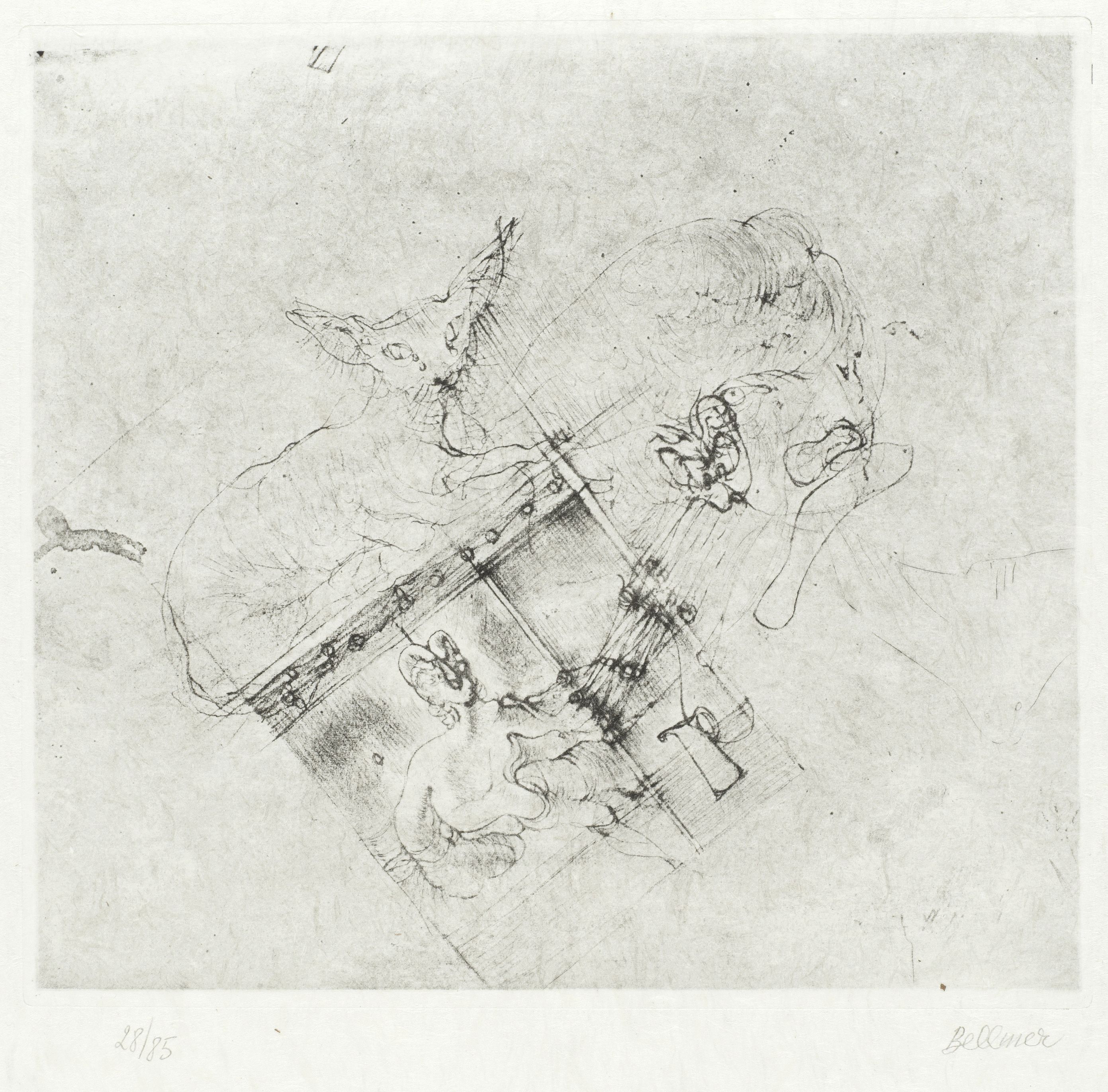 Bonhams : Hans Bellmer (German, 1902-1975) Visage et Chat Heliogravure ...