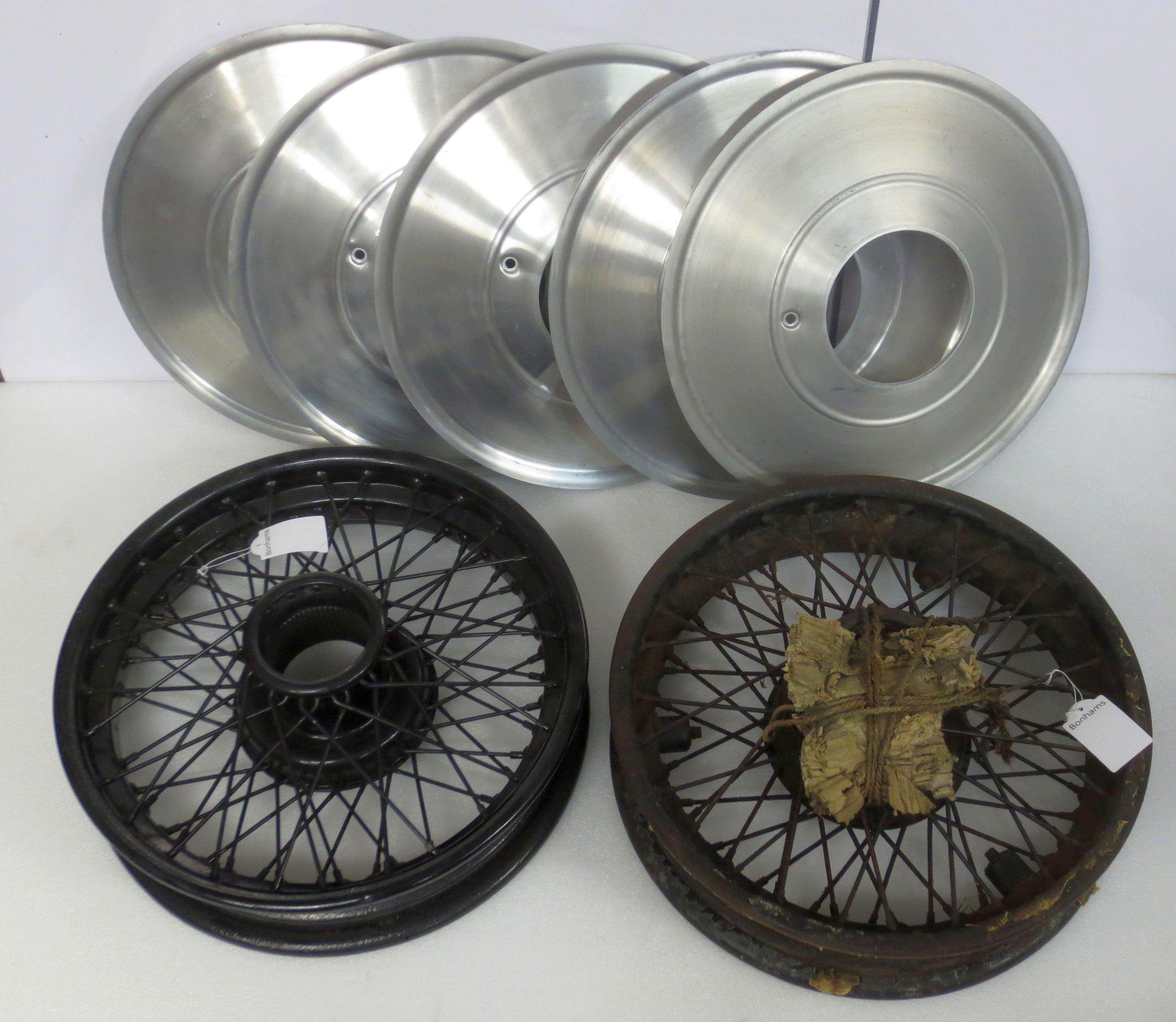 Bonhams Cars : Two Rolls-Royce 20/25Hp wire-spoke wheels, ((7))