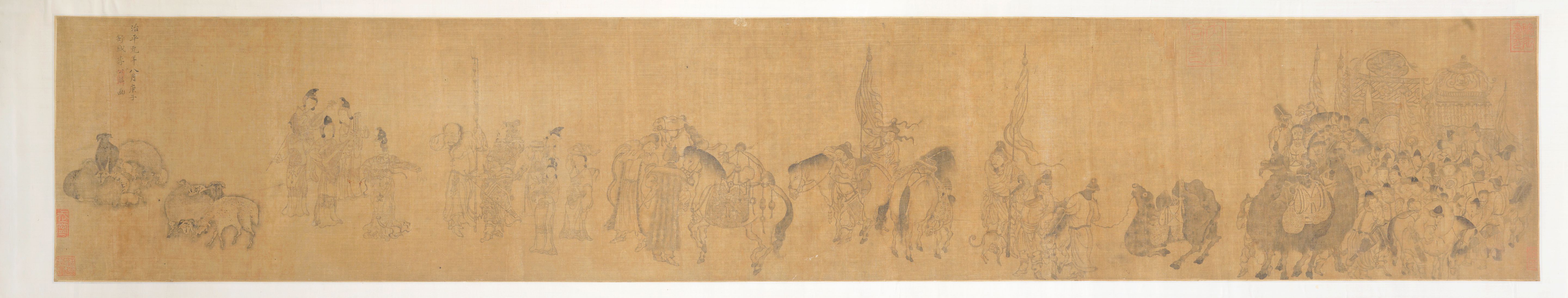 Bonhams : In the manner of Li Gonglin, Ming Dynasty or Later Procession ...