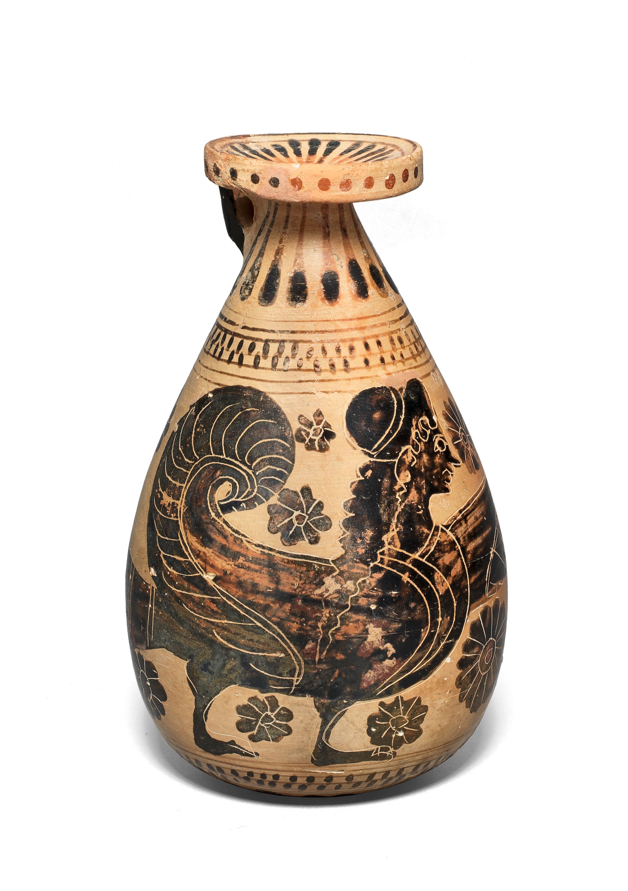 Bonhams : A Corinthian pottery alabastron